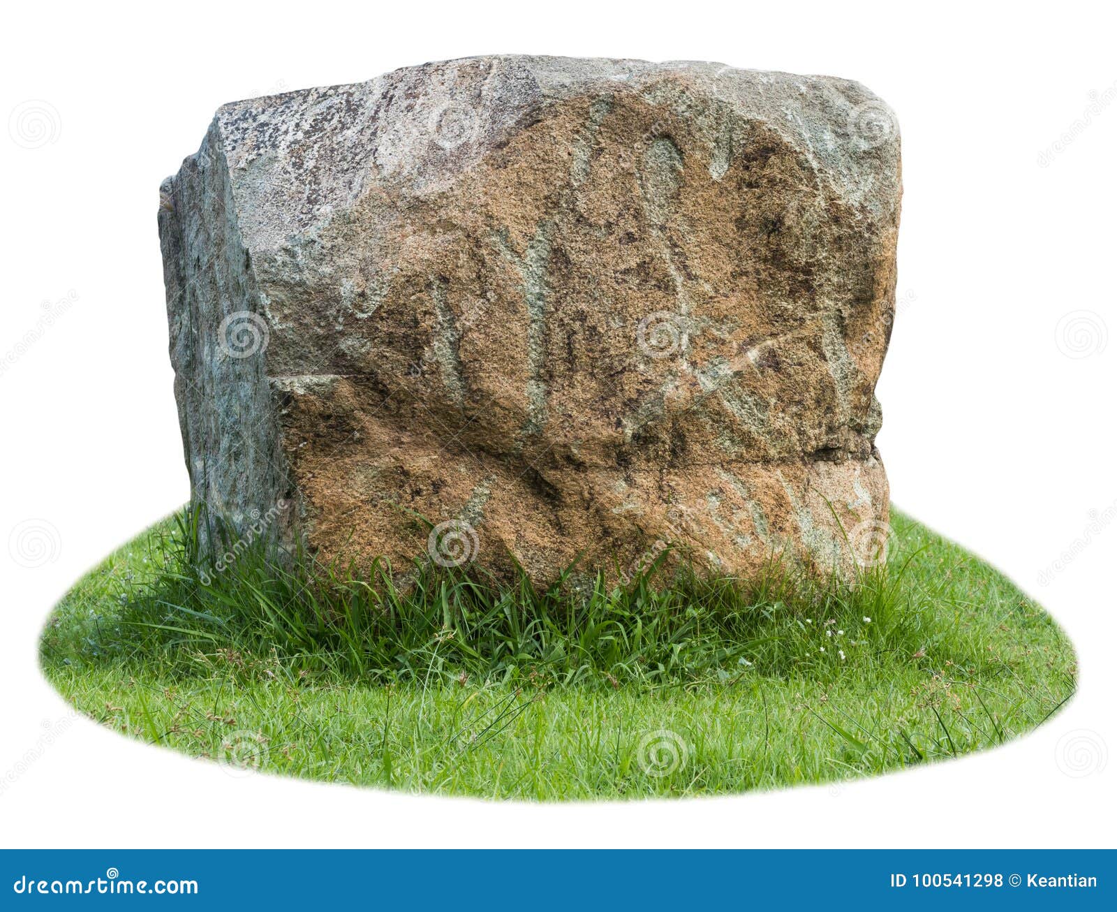 Isolate Large Rocks on the Lawn. Stock Photo - Image of pattern, detail ...