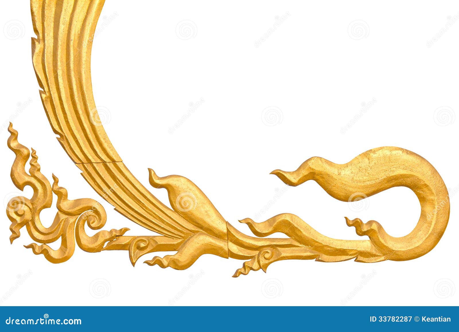Isolate Pattern Thailand Gold Stock Image - Image of lacquer, faith ...