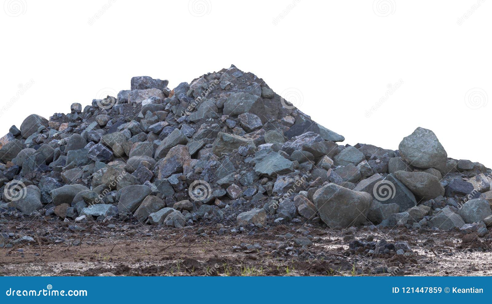 Isolate Piles of Granite on the Ground. Stock Image - Image of outdoor ...