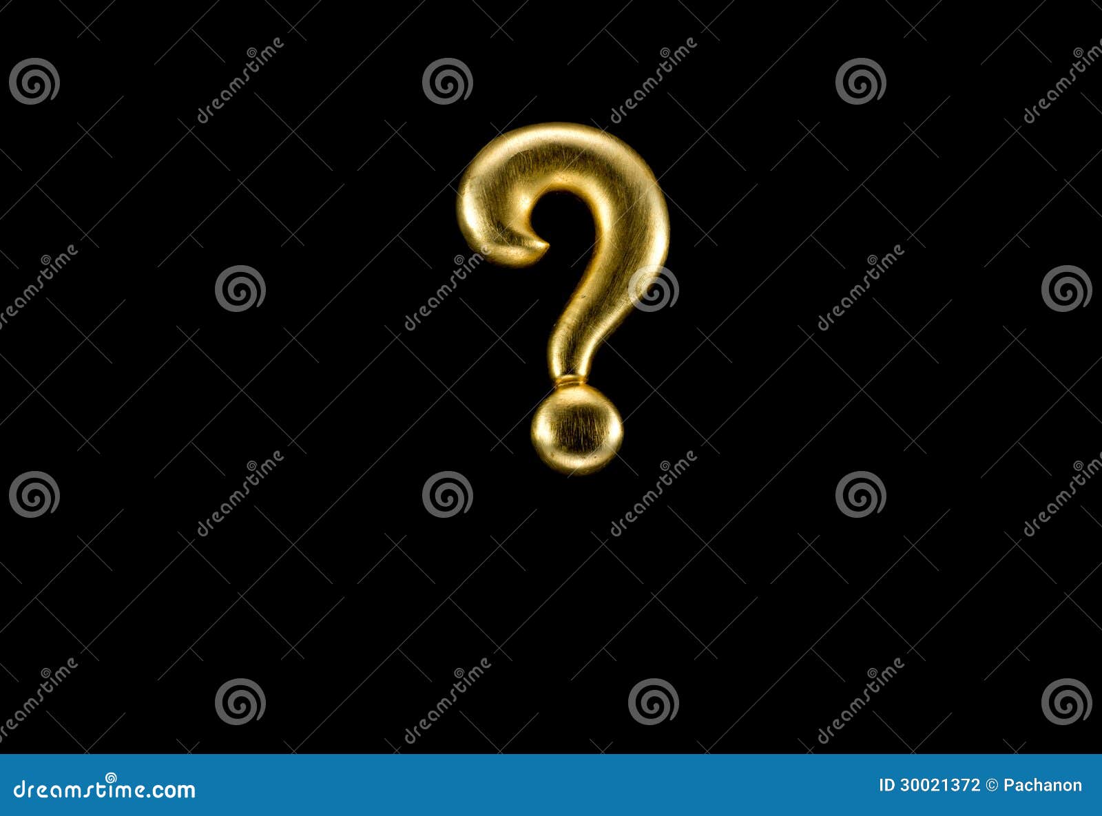 Golden Question Mark Symbol Made Of Inflatable Air Balloon Stock Image ...