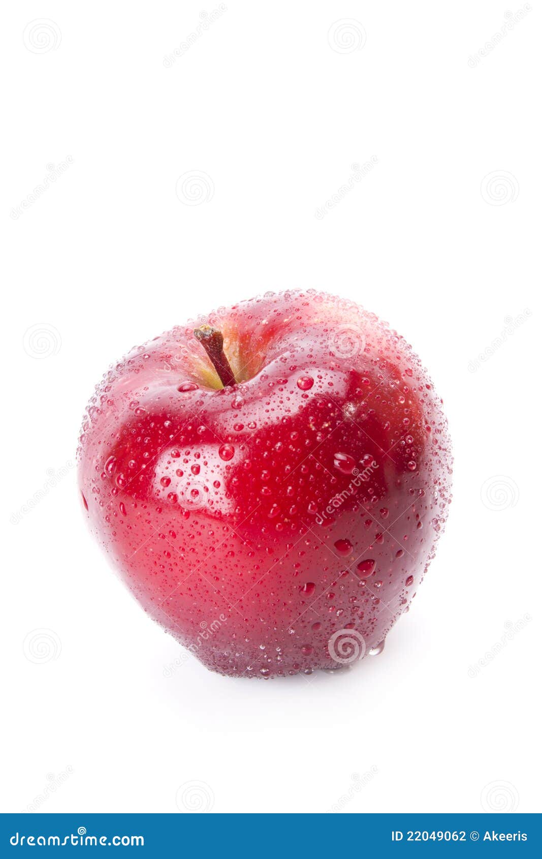 Isolate red apple stock photo. Image of organic, healthy - 22049062