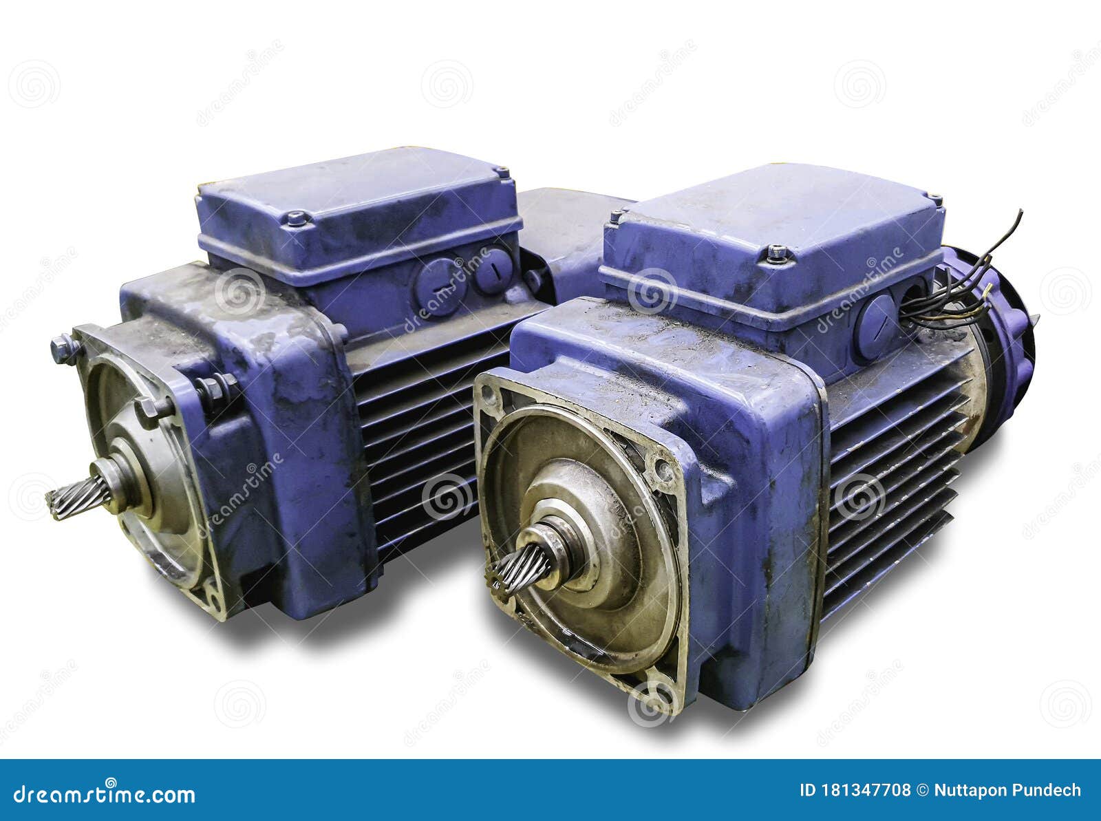 Isolate Rotating Motor on White Background Stock Photo - Image of ...