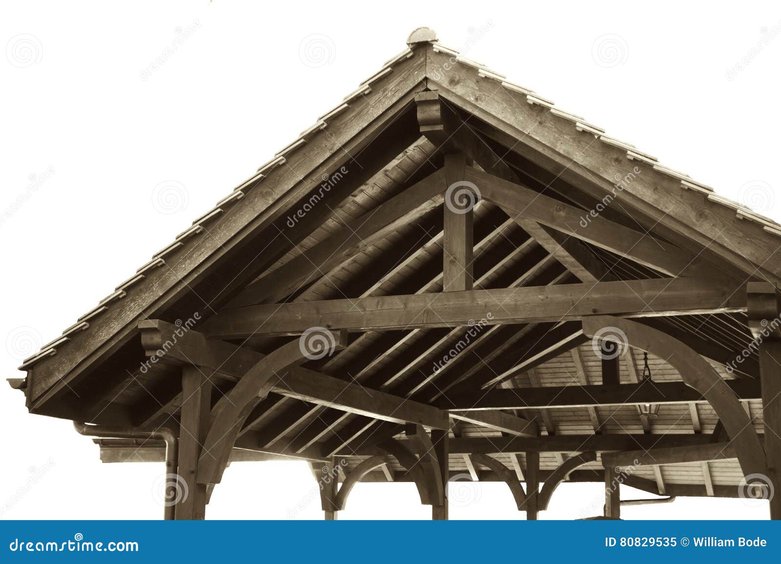 Isolate Swiss Timber Frame Roof Stock Image - Image of tile, swiss ...