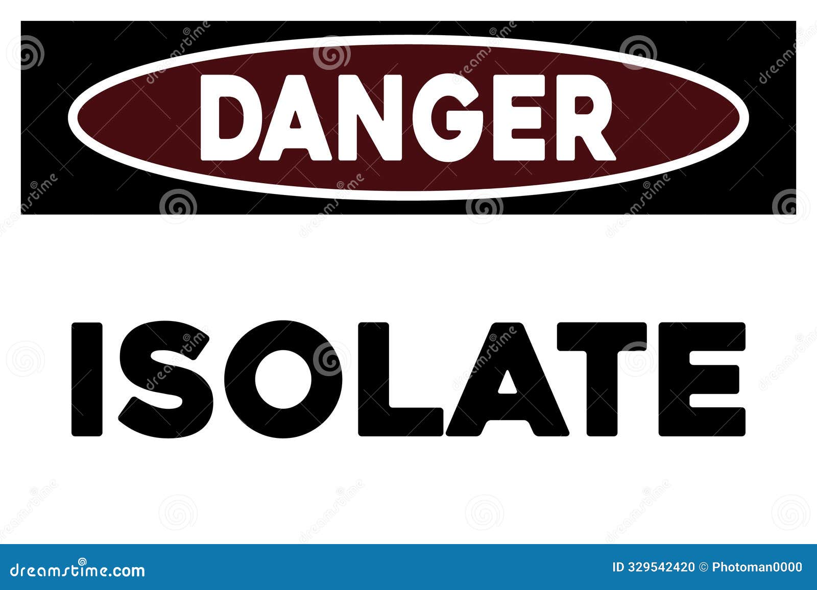 Isolate warning sign stock illustration. Illustration of triangle ...