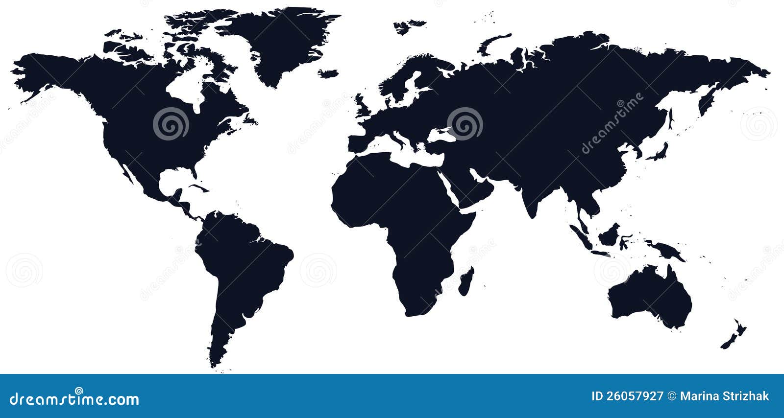 Isolate world map stock illustration. Illustration of global - 26057927