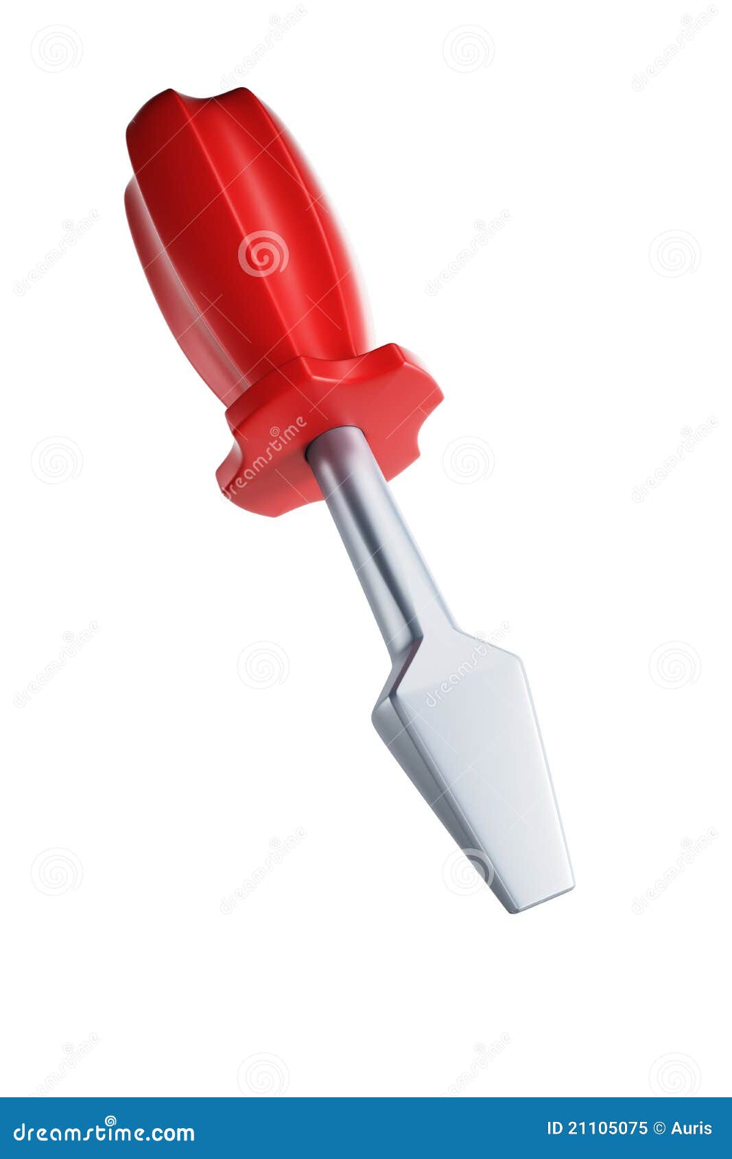 Isolated 3d screwdriver stock illustration. Illustration of screwdriver ...