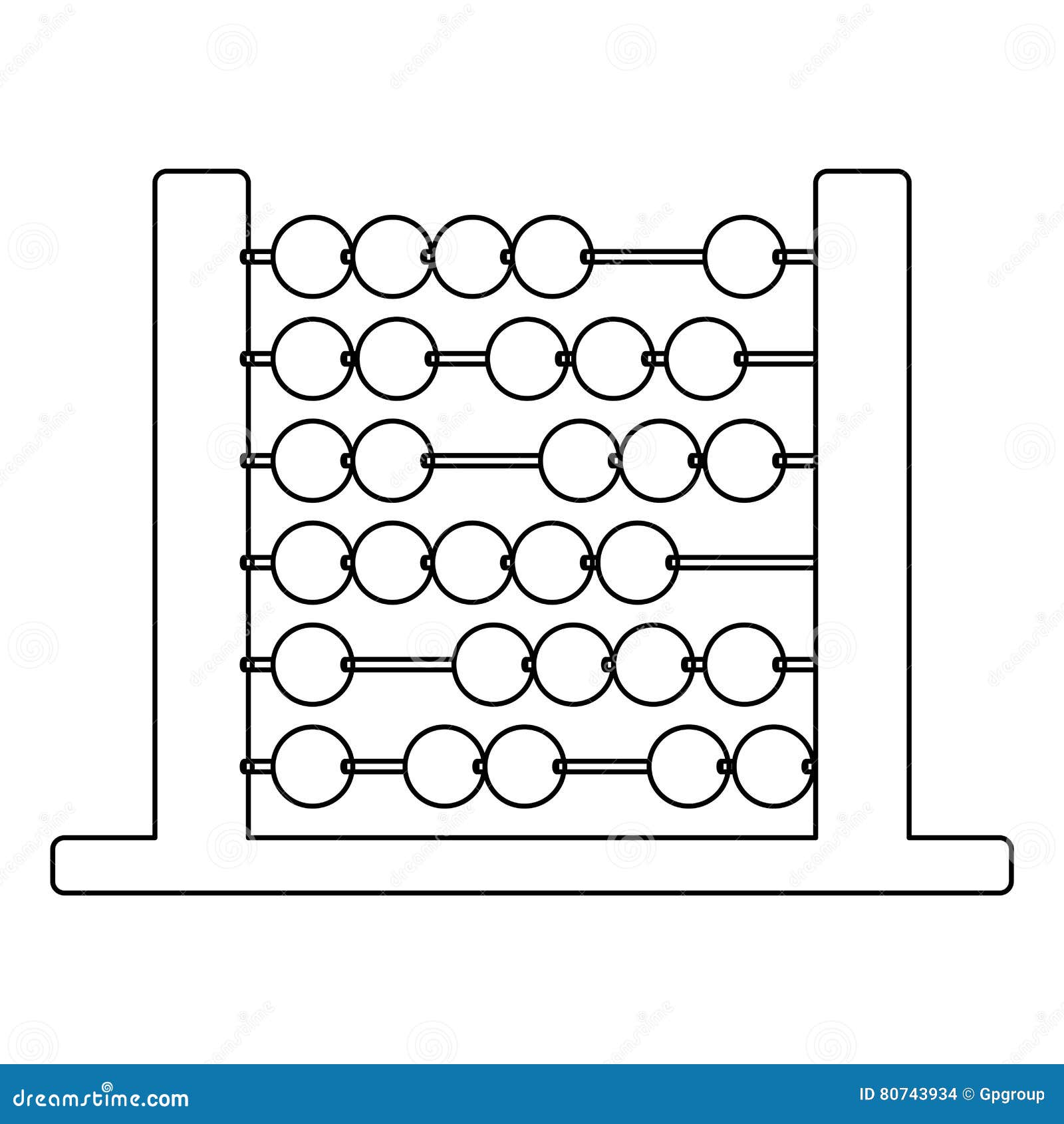 Isolated Abacus of School Concept Design Stock Vector - Illustration of ...