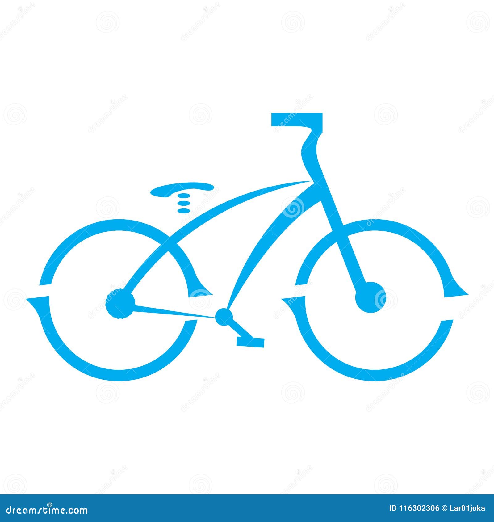 Abstract bicycle icon stock vector. Illustration of activity - 116302306