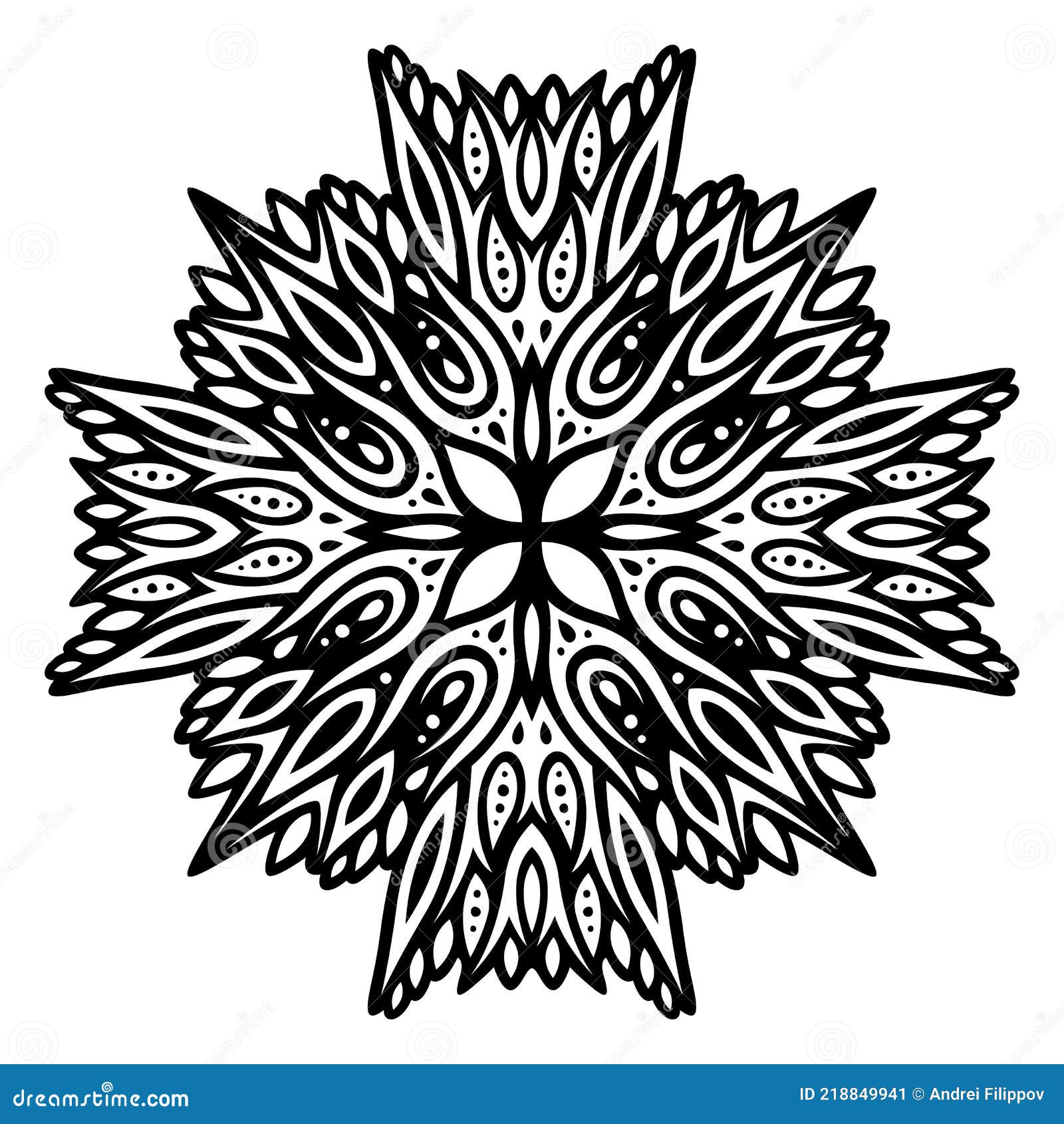 Isolated Abstract Black Pattern with Cross Shape Stock Vector ...