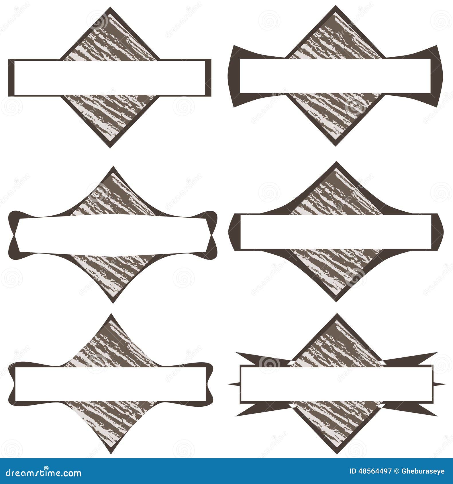 Isolated Abstract Colorful Set of Label Stock Illustration ...