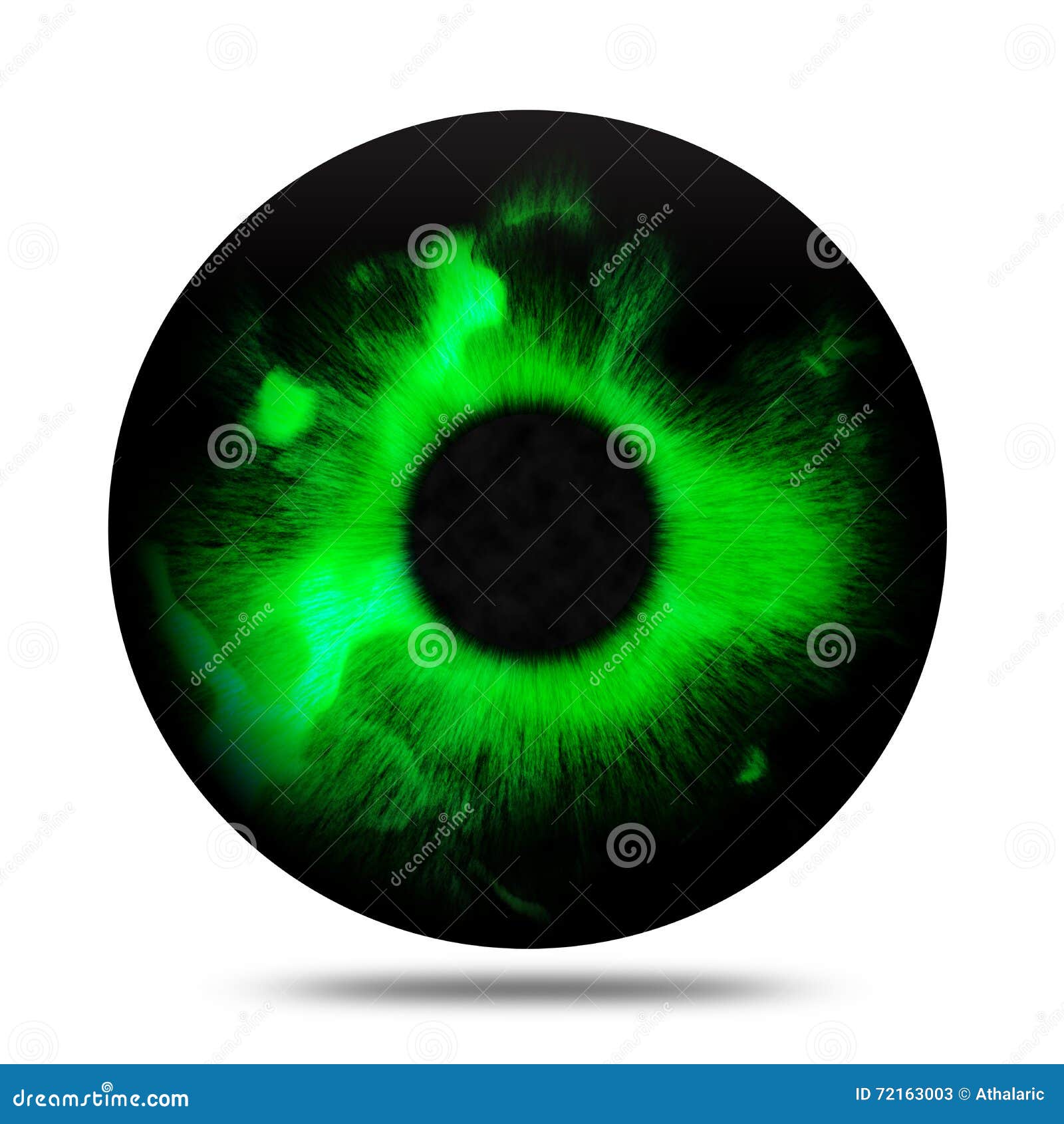 Isolated Abstract Fantasy Magic Green Eye Pupil Stock Illustration ...