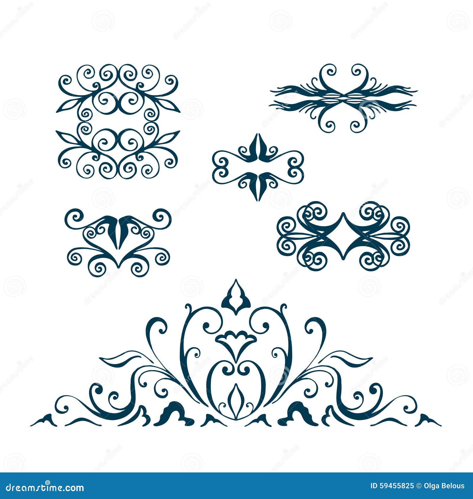 Isolated Abstract Floral Pattern. Vector Stock Vector - Illustration of ...