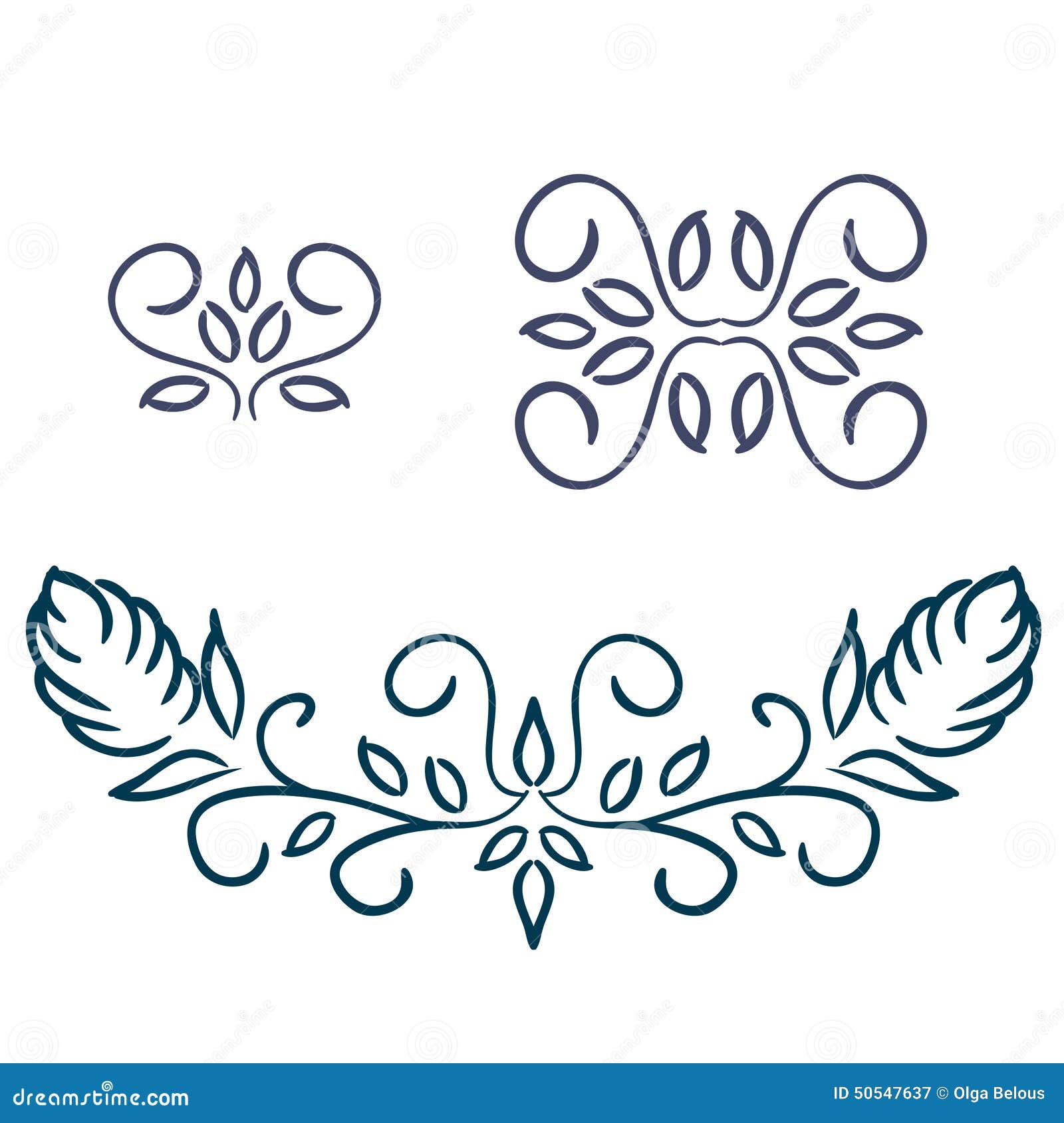 Isolated Abstract Floral Pattern Stock Vector - Illustration of element ...