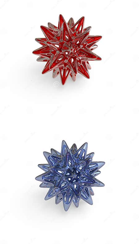 Isolated Abstract Glass Crystals Stock Illustration - Illustration of ...