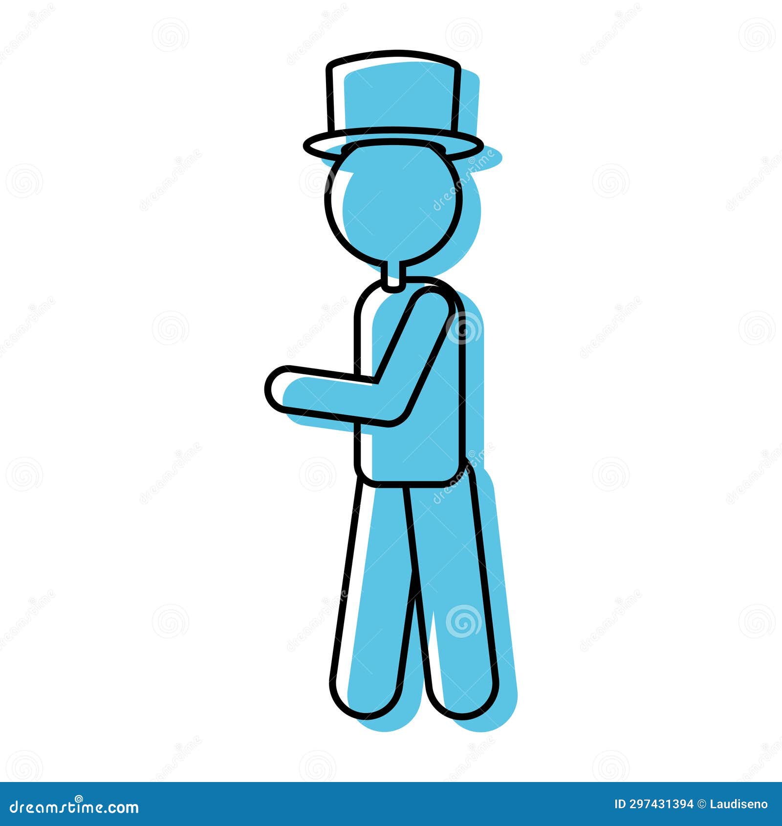 Isolated Abstract Magician Character Magic Icon Vector Stock Vector ...