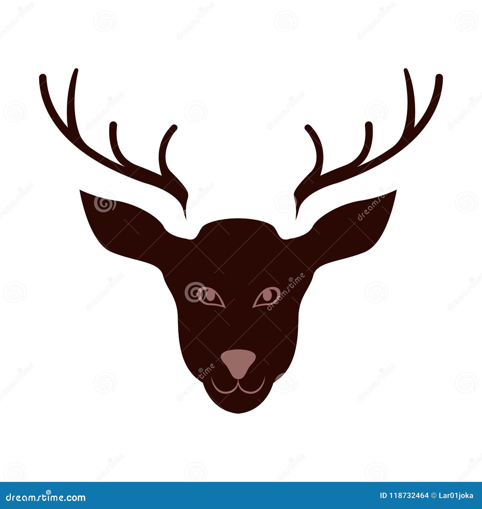 Isolated Abstract Moose Avatar Stock Vector - Illustration of maya ...