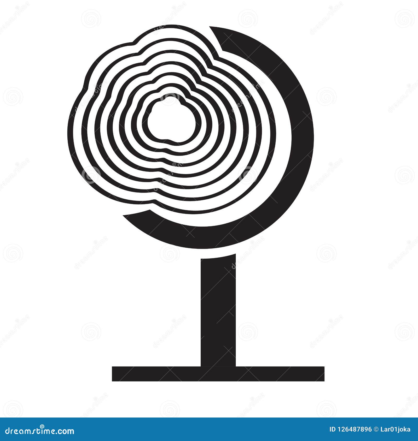 Isolated Abstract Tree Icon Stock Vector - Illustration of icon, growth ...