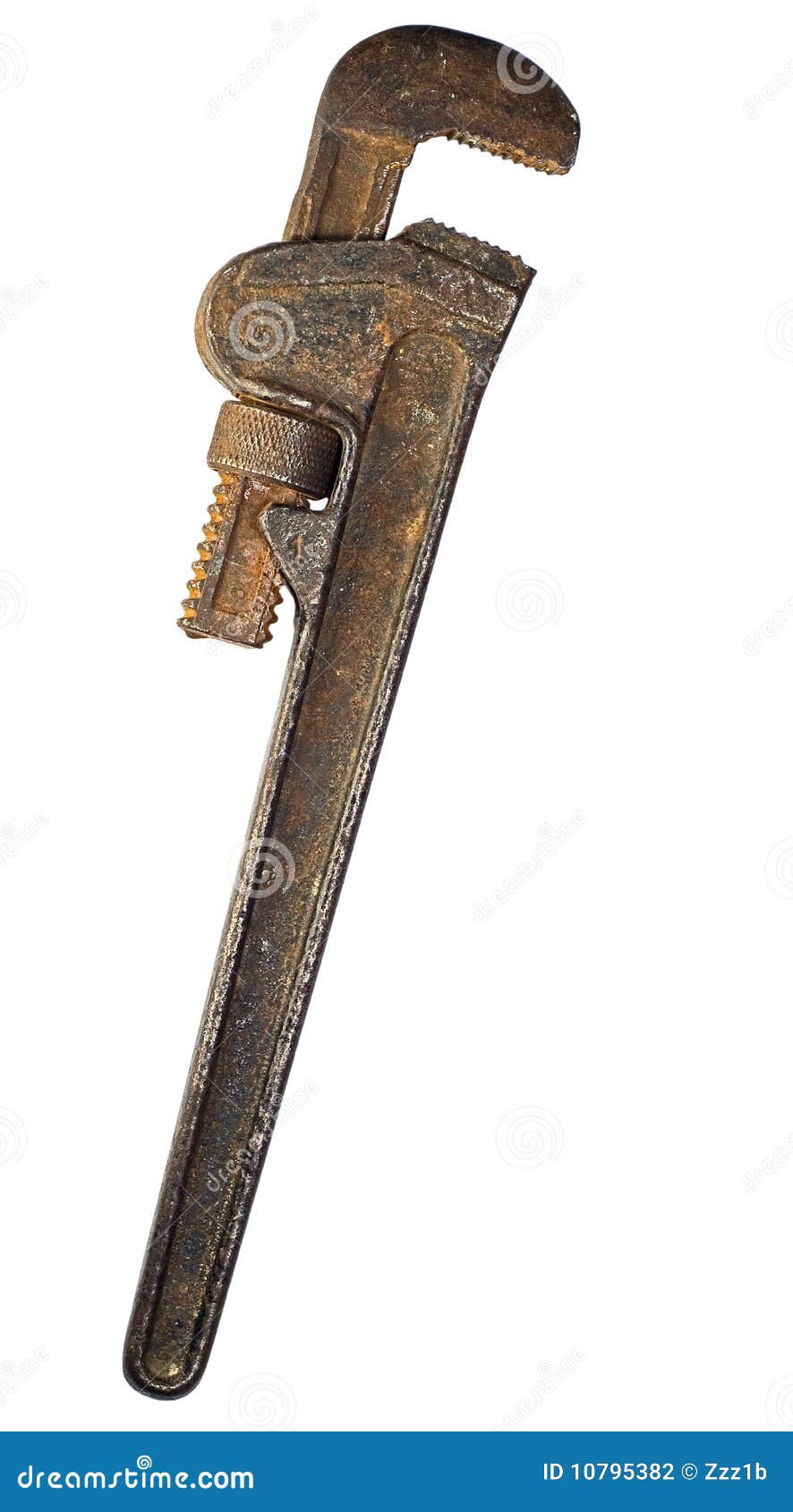 Isolated Adjustable Spanner Stock Photo - Image of metal, single: 10795382