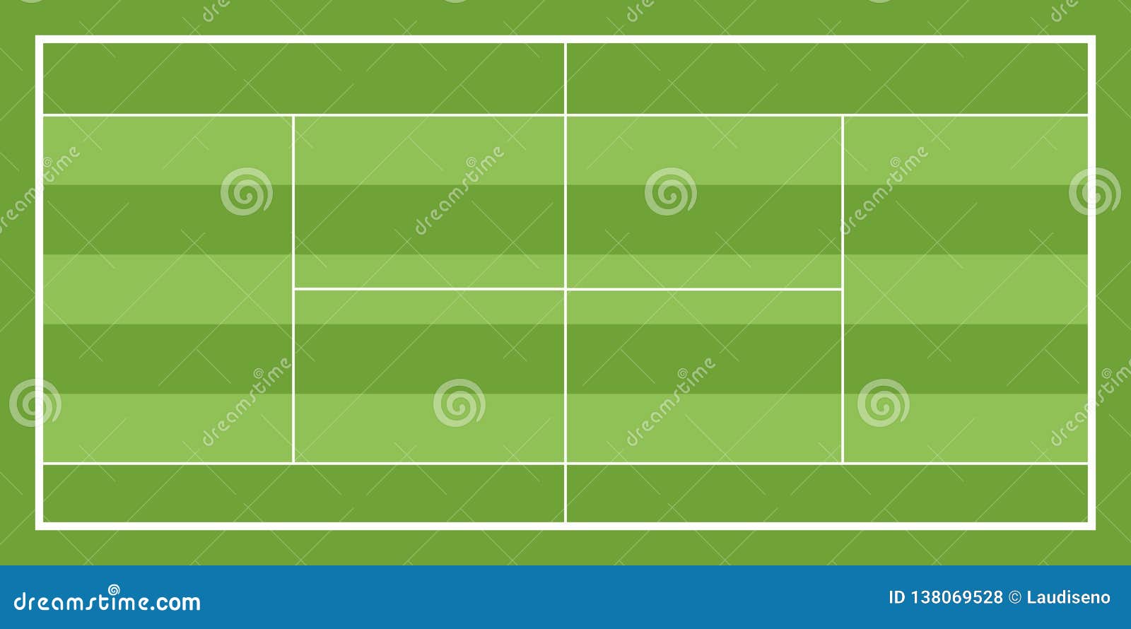 Isolated Aerial View of a Tennis Field Stock Vector - Illustration of ...