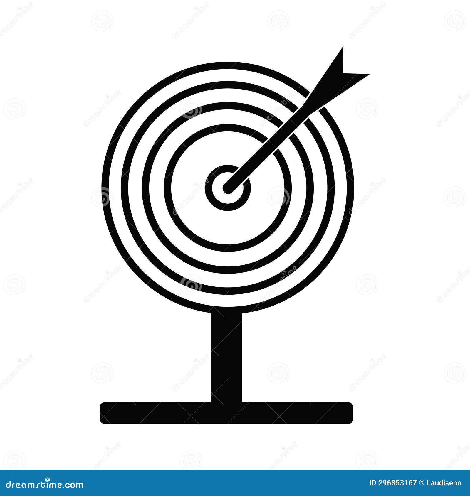 Isolated Aim Target Game Icon Vector Stock Vector - Illustration of ...
