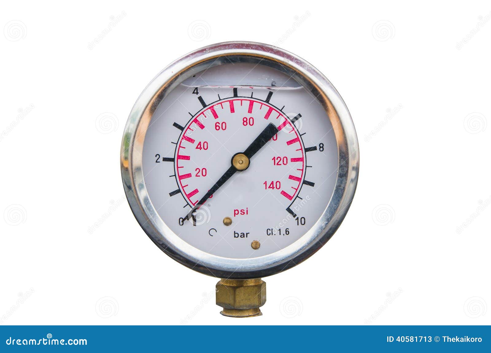 Isolated Air Pressure Scale Stock Image - Image of accuracy, industrial ...