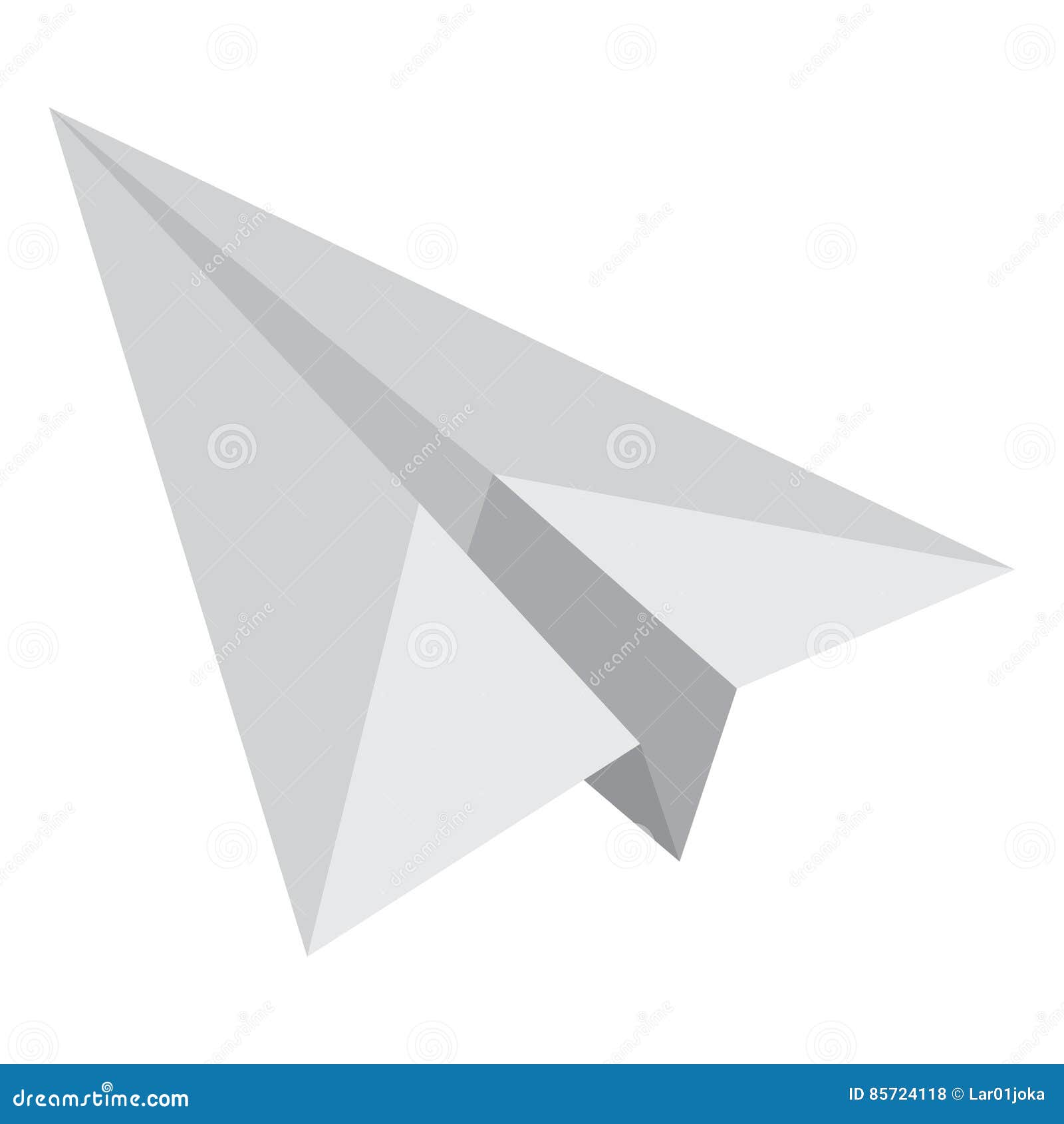Isolated airplane origami stock vector. Illustration of abstract - 85724118