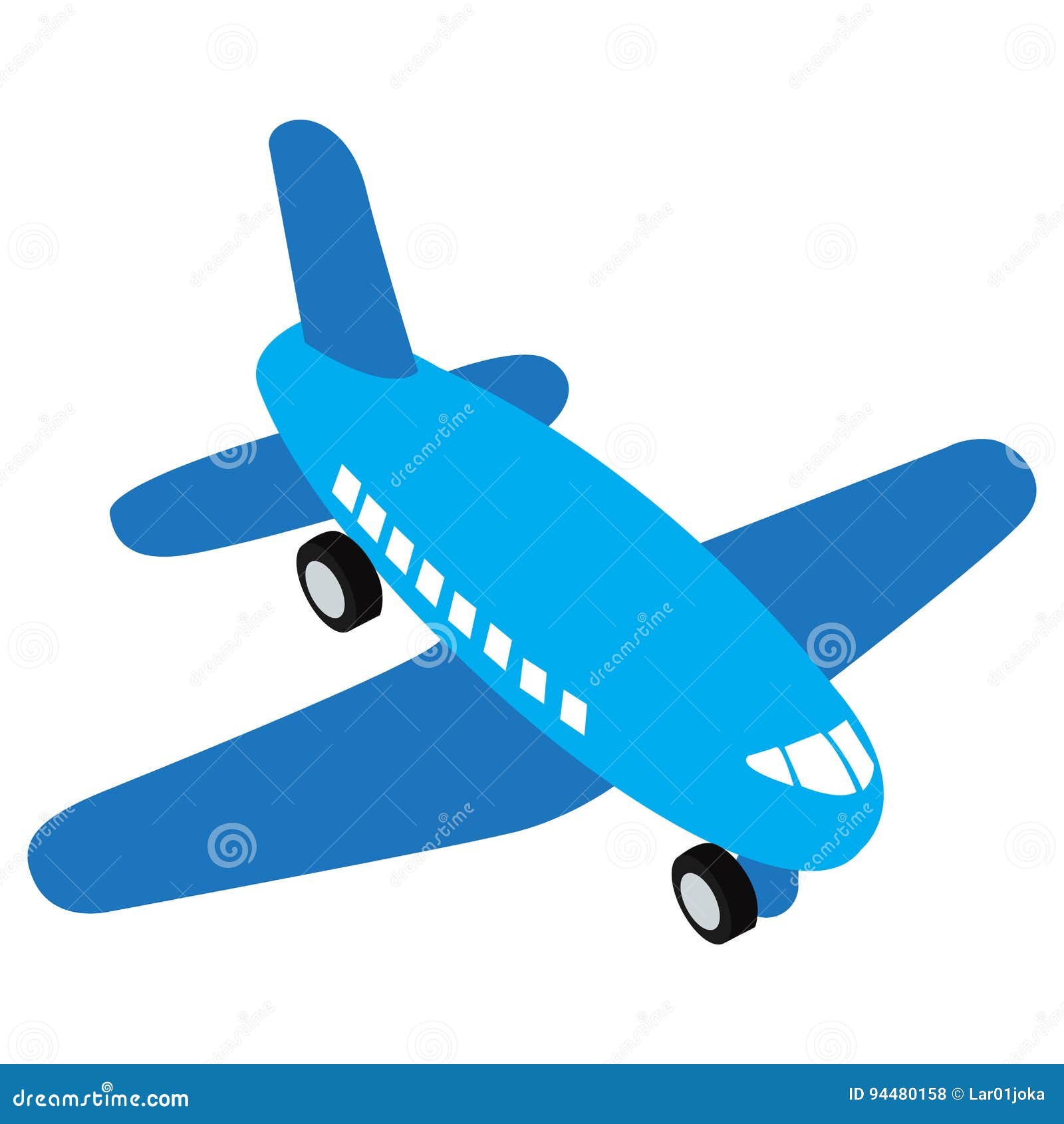 Isolated airplane toy stock vector. Illustration of closeup - 94480158
