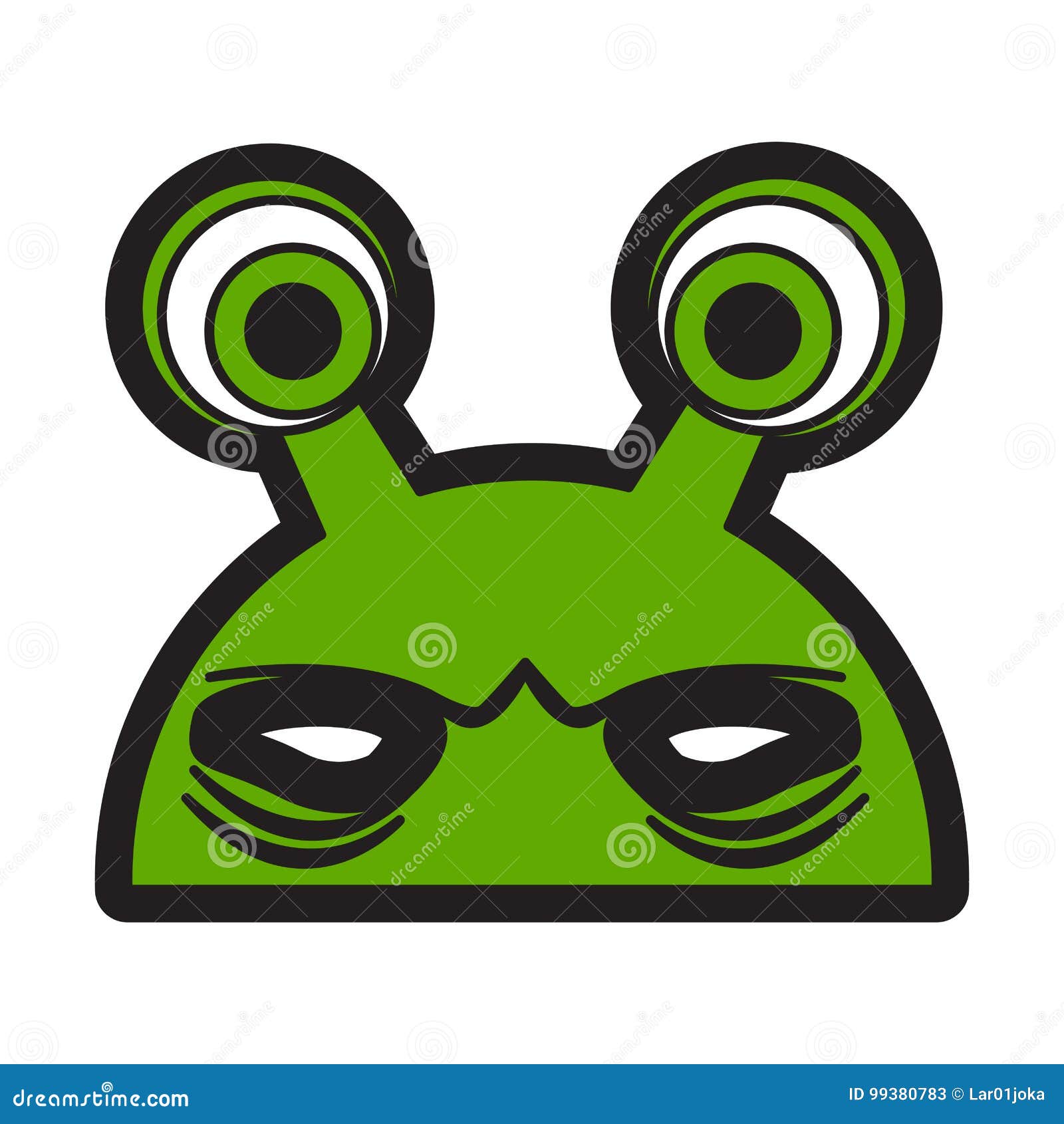 Alien Mask Cartoon Vector | CartoonDealer.com #24936631