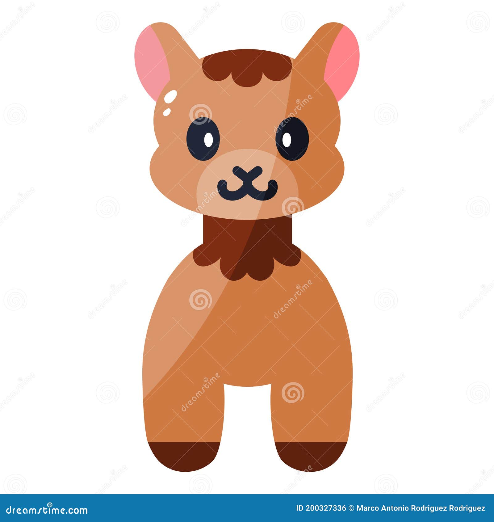 Isolated alpaca icon stock vector. Illustration of clipart - 200327336