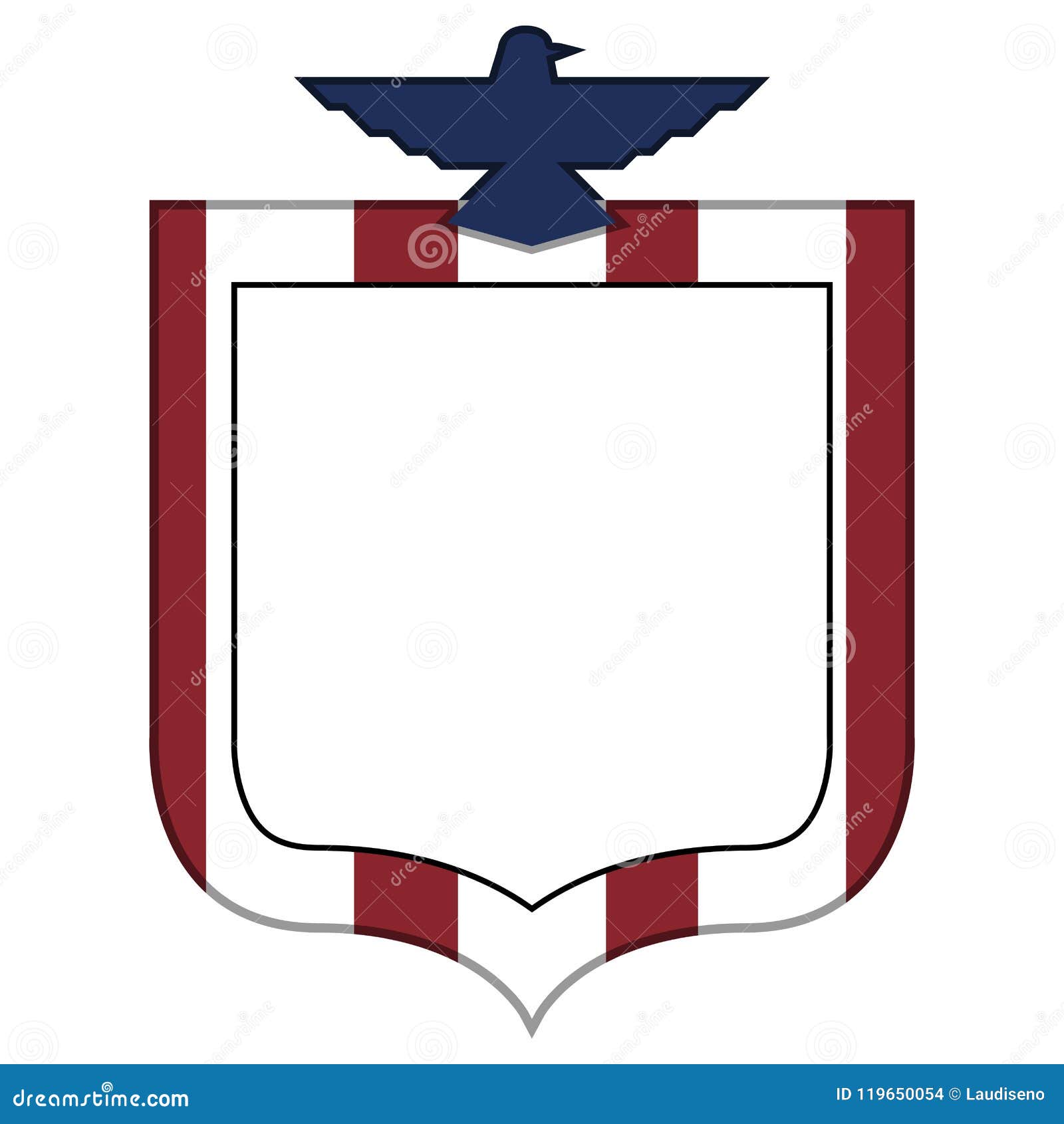 Isolated american emblem stock vector. Illustration of eagle - 119650054