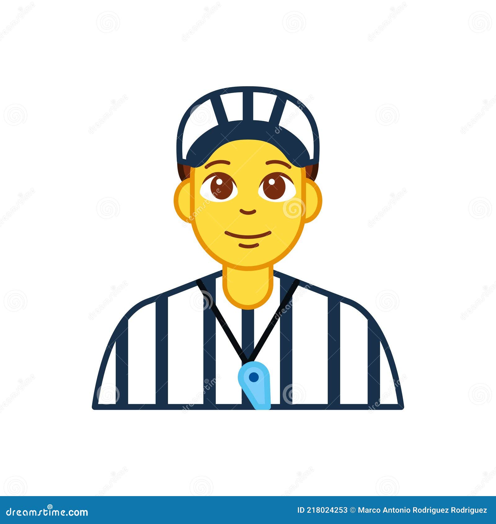 Isolated American Football Referee Stock Vector - Illustration of ...