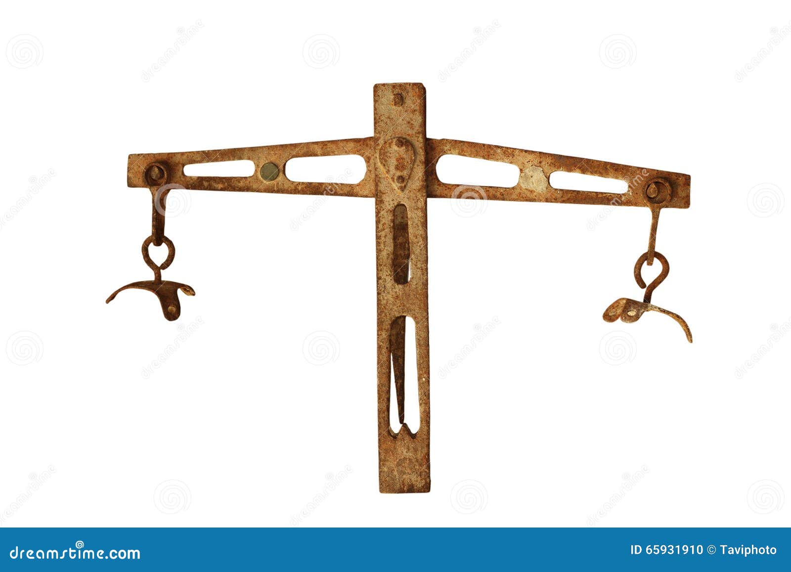Isolated Ancient Weight Scales Stock Photo - Image of precision ...