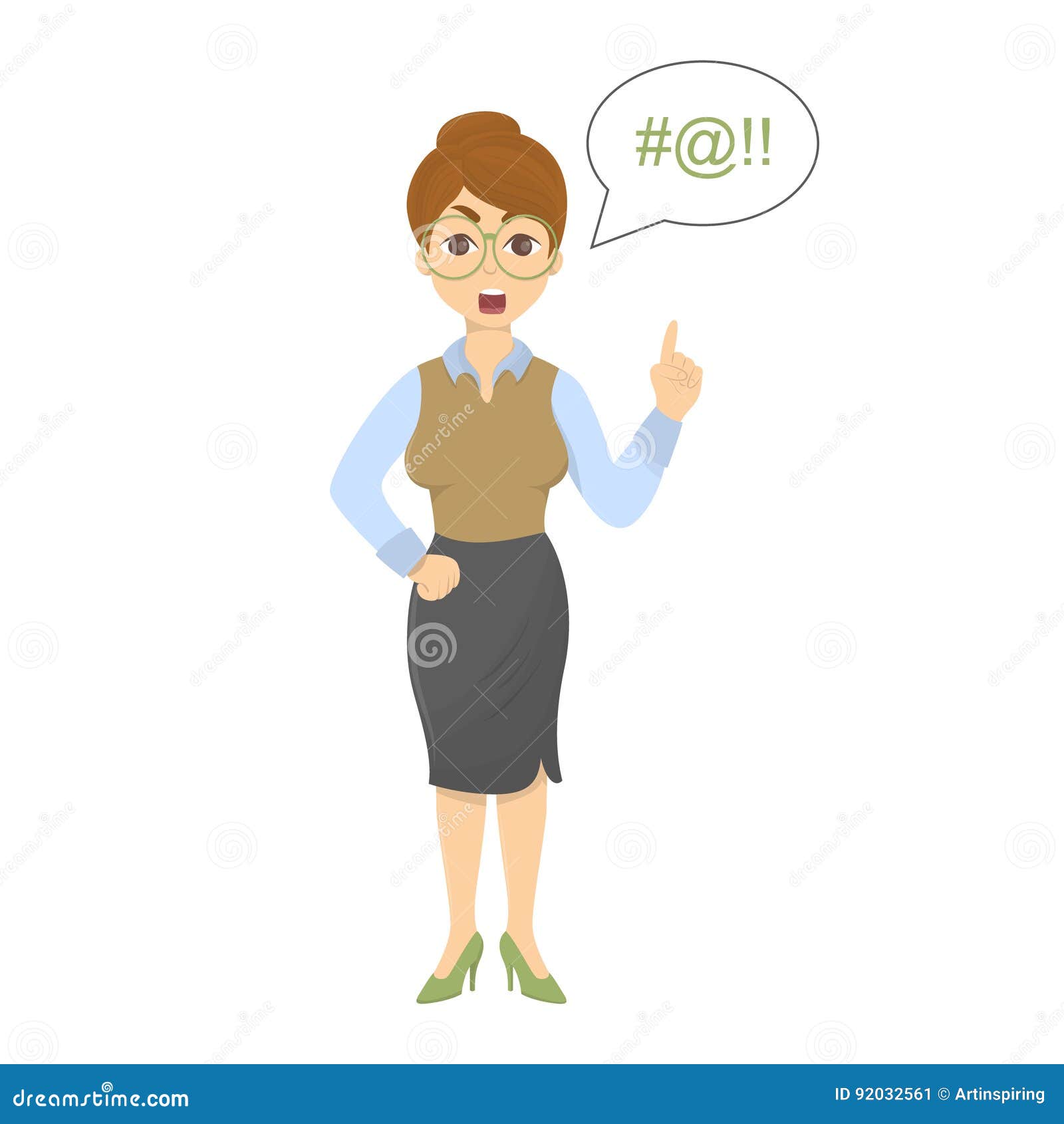 Crazy Teacher Clipart