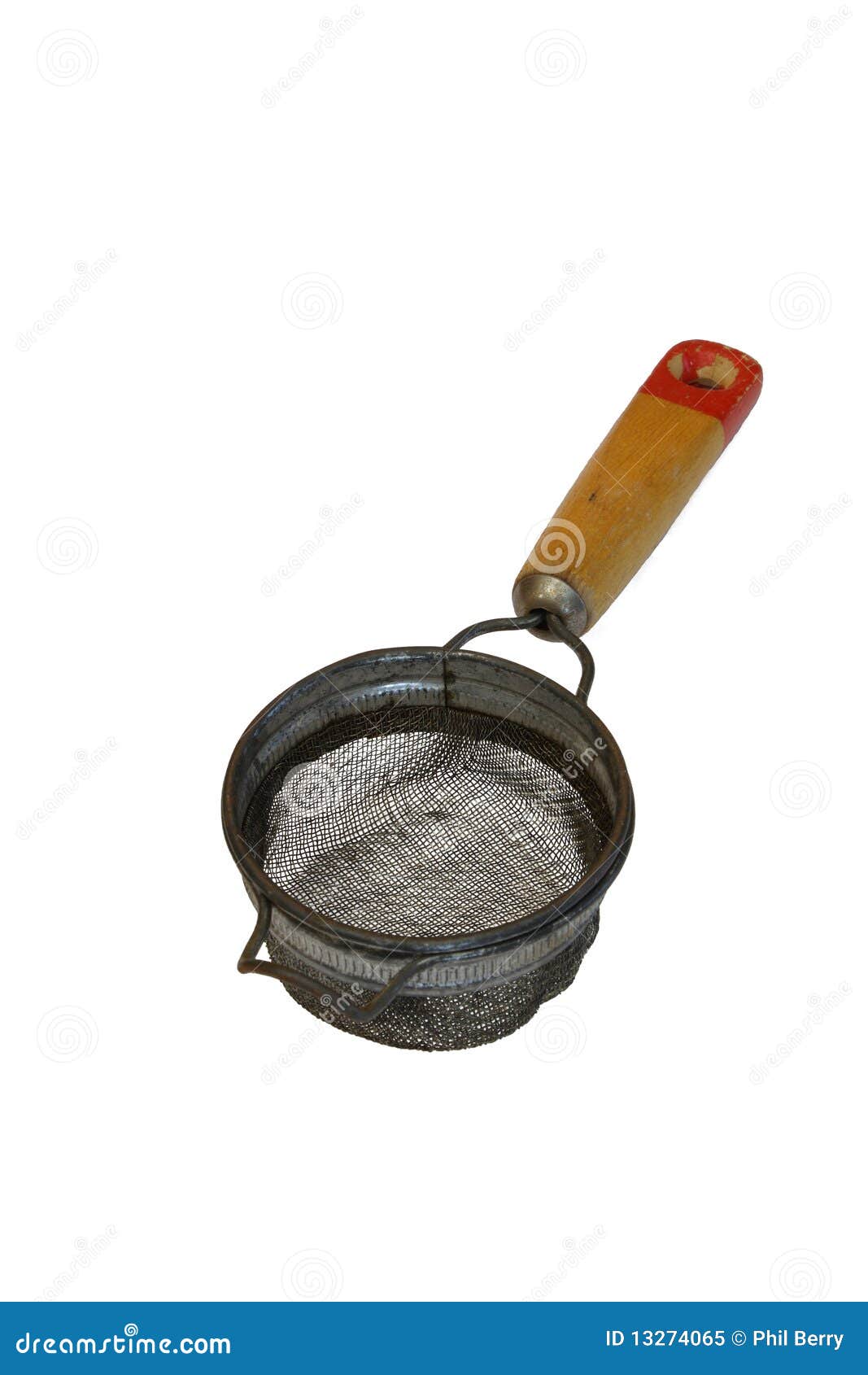 Isolated Antique Kitchen Strainer Stock Image - Image of tool, kitchen ...