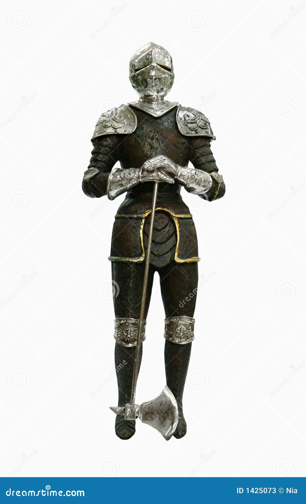 Isolated antique knight stock image. Image of isolated - 1425073