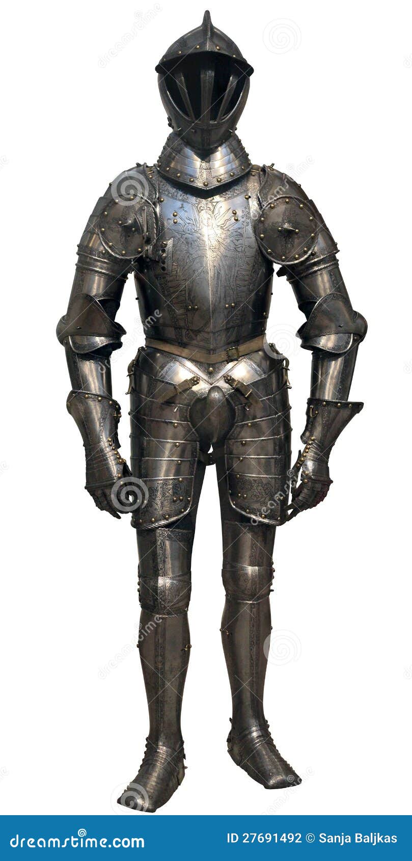 Isolated antique knight stock photo. Image of dospekh - 27691492