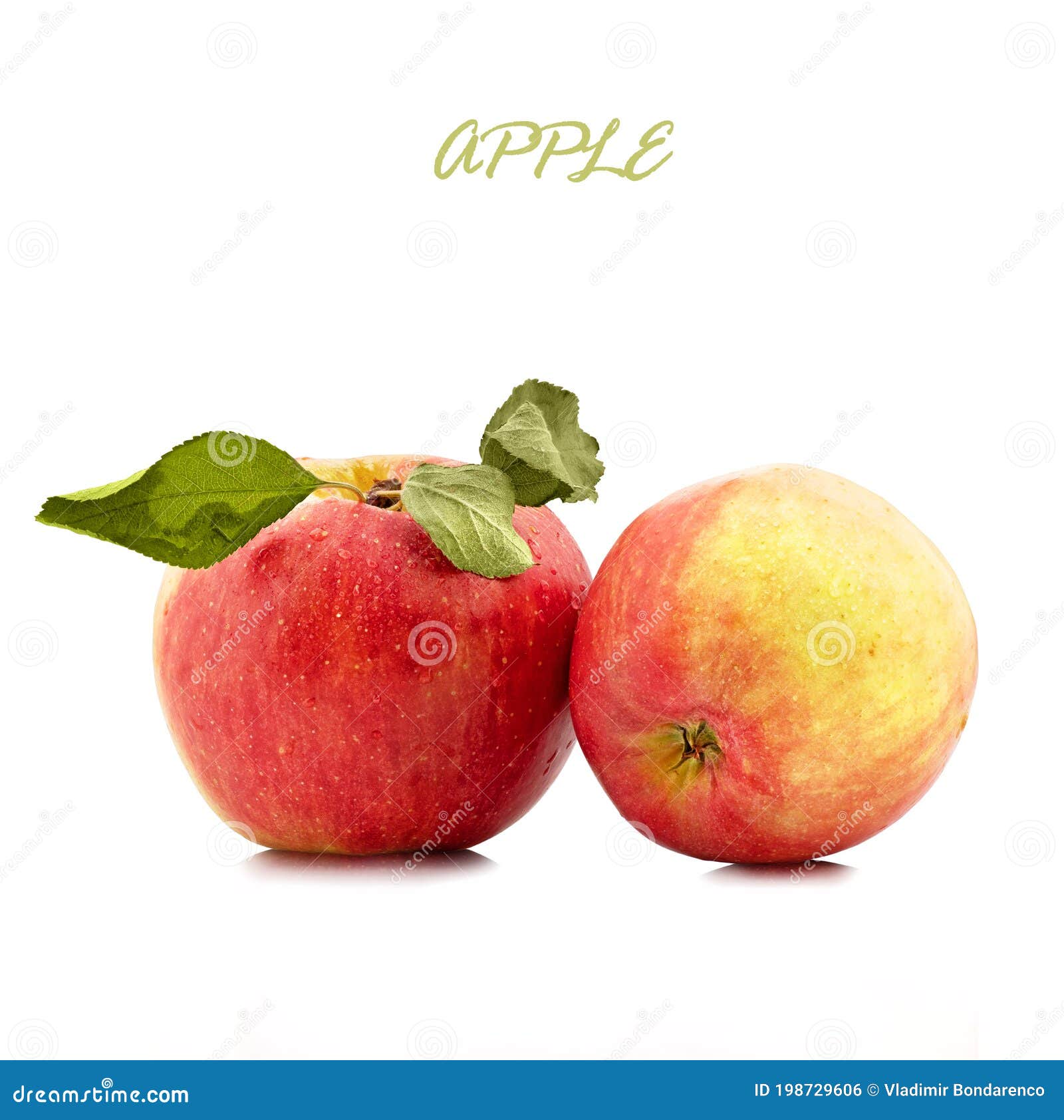 Isolated Apples. Red Apple Fruits Isolated on White Background Stock ...