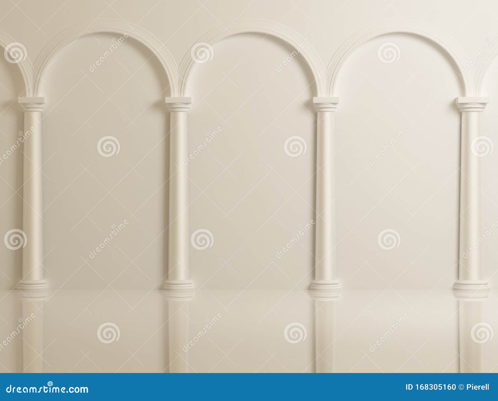 Isolated Architectural Object Column, Balustrade, Colonnade, Arcade ...