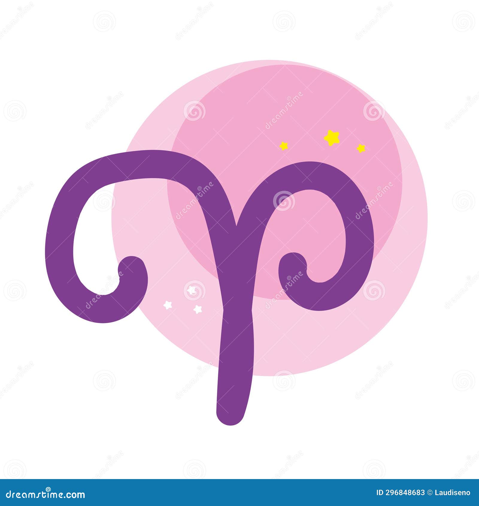 Isolated Aries Colored Zodiac Sign Symbol Vector Stock Vector ...