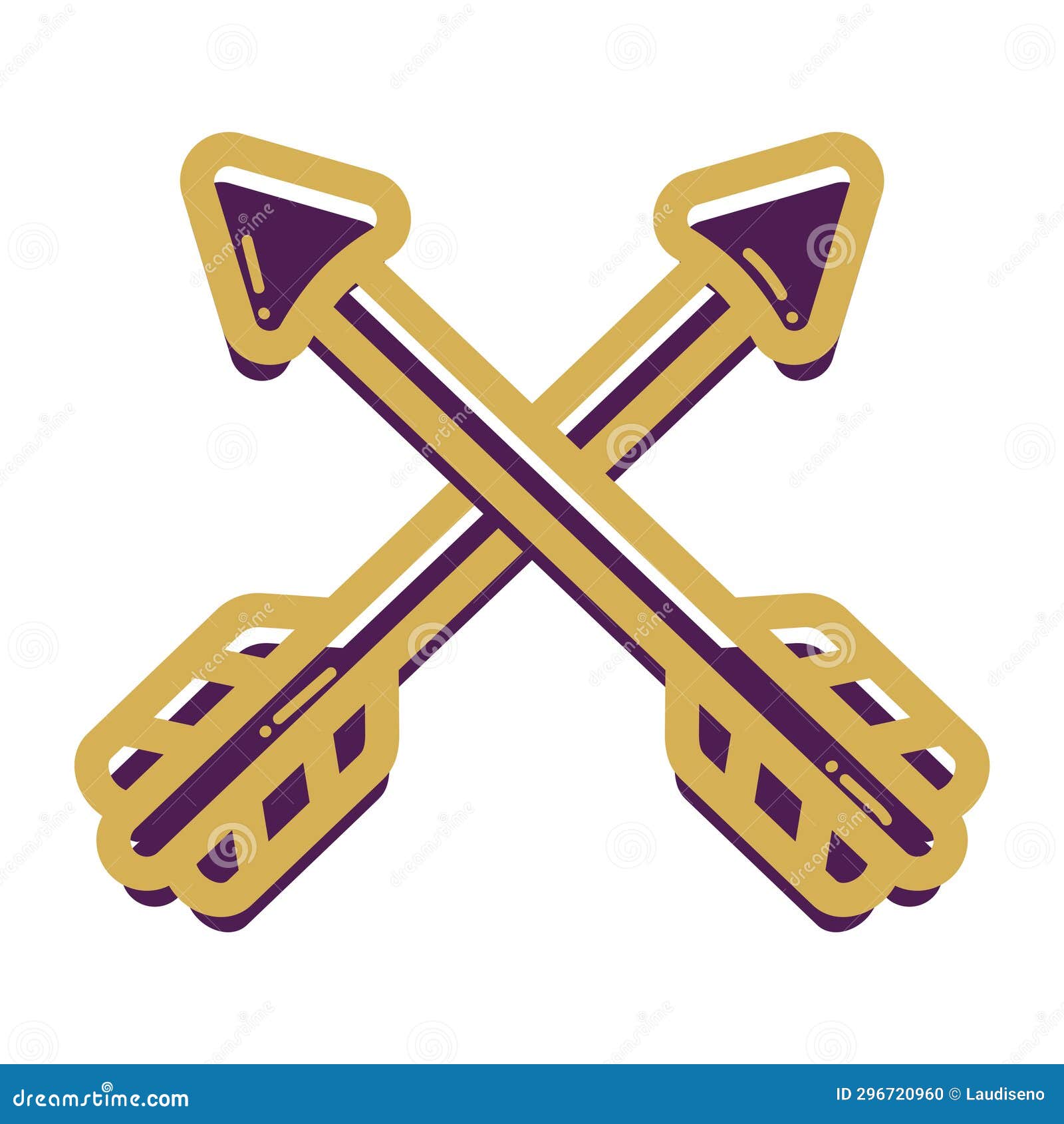 Isolated Arrow Icon Medieval Weapon Vector Stock Vector - Illustration ...