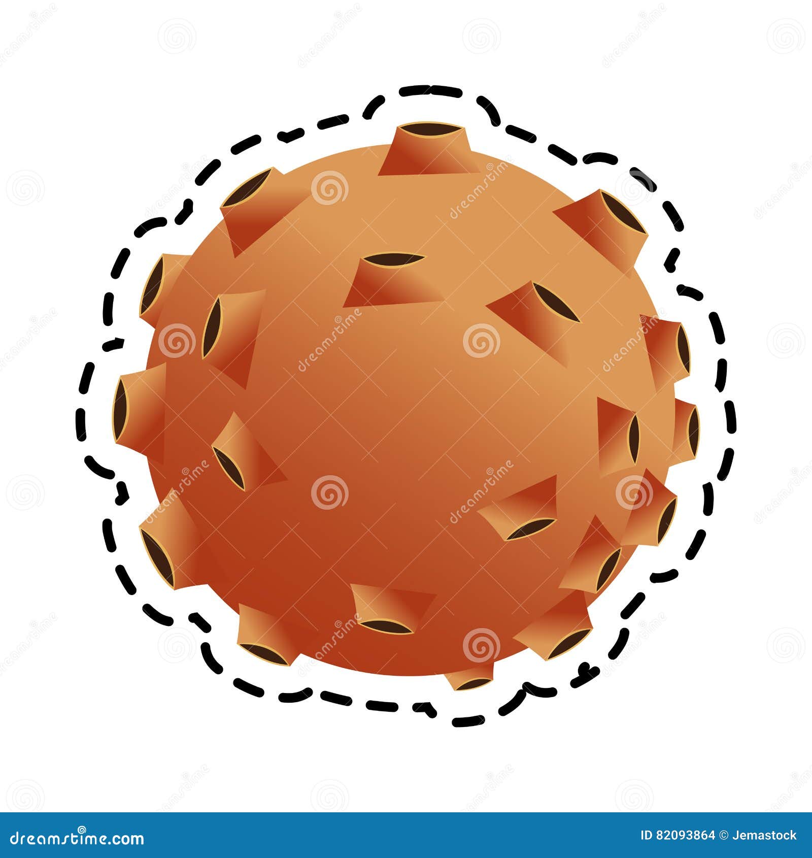 Isolated asteroid design stock vector. Illustration of ...