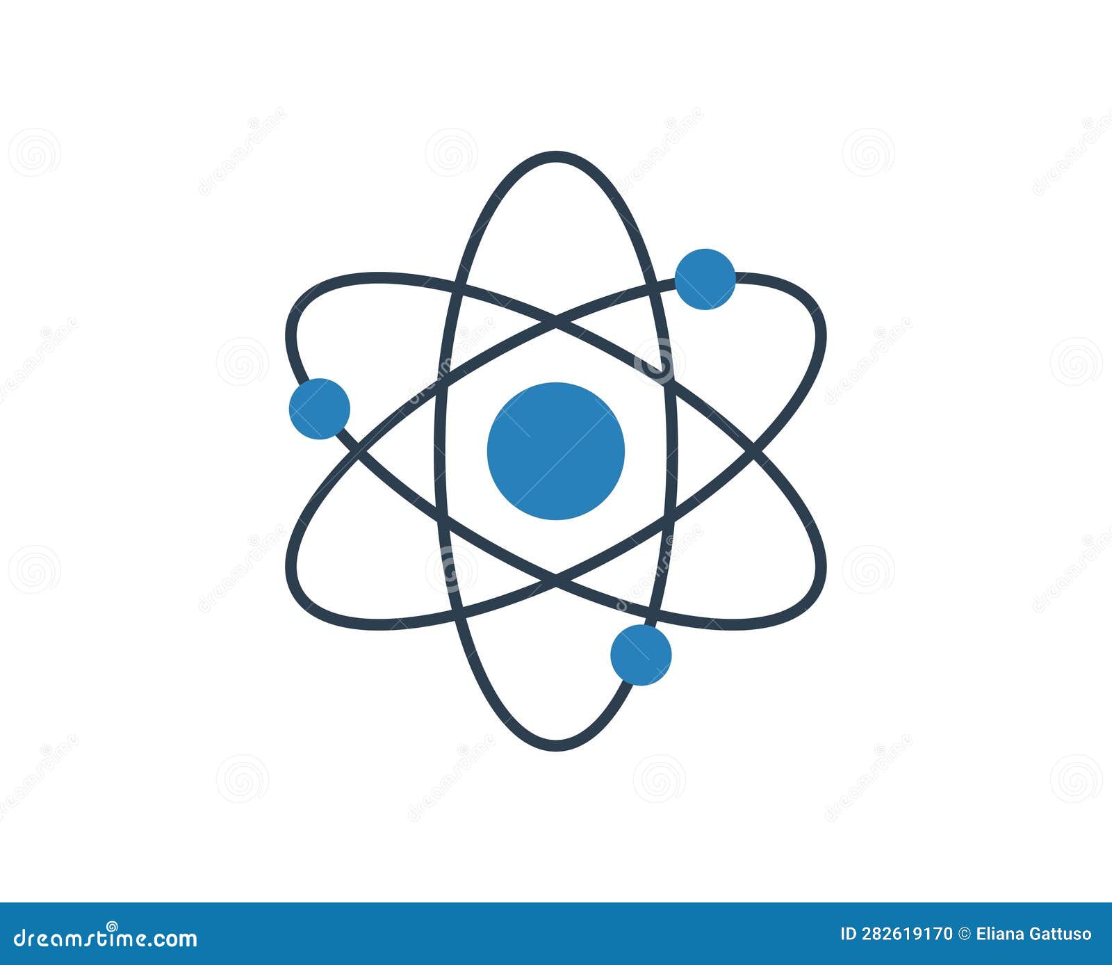 Isolated Atom Symbol. Graphic for Science Designs Stock Vector ...