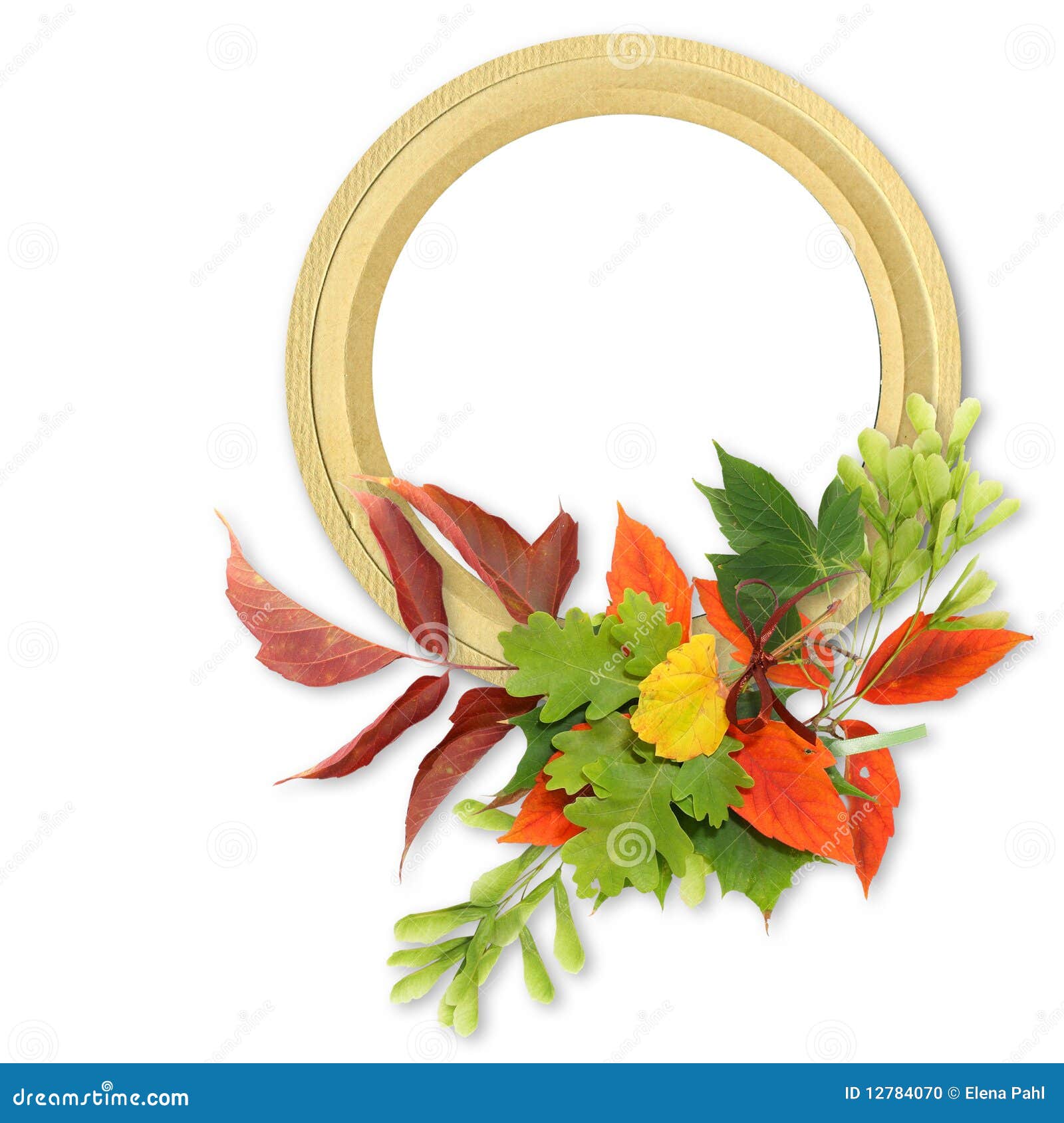 Isolated autumn frame stock illustration. Illustration of white - 12784070
