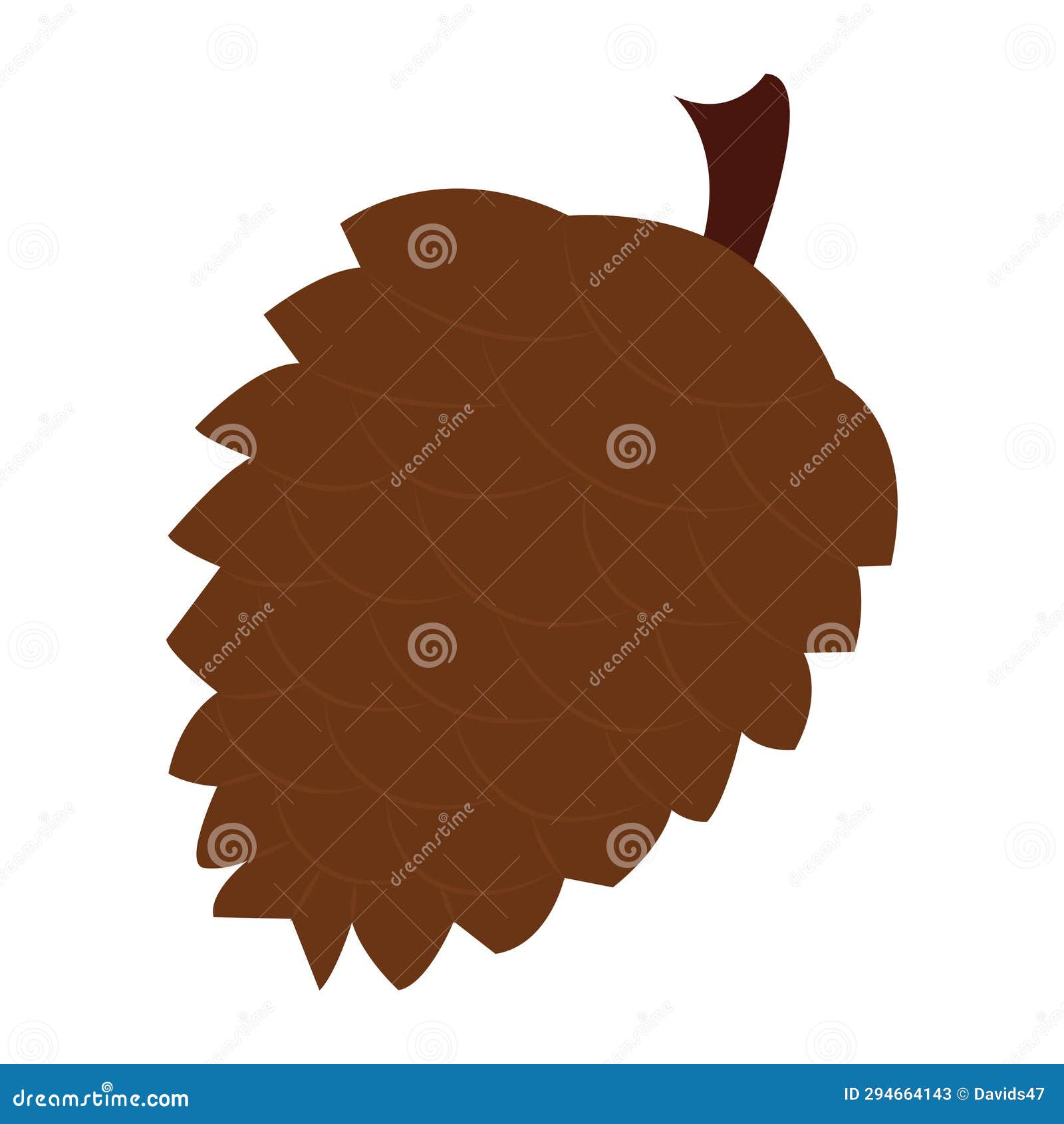 Isolated Autumn Pine Tree Seed Icon Vector Stock Vector - Illustration ...
