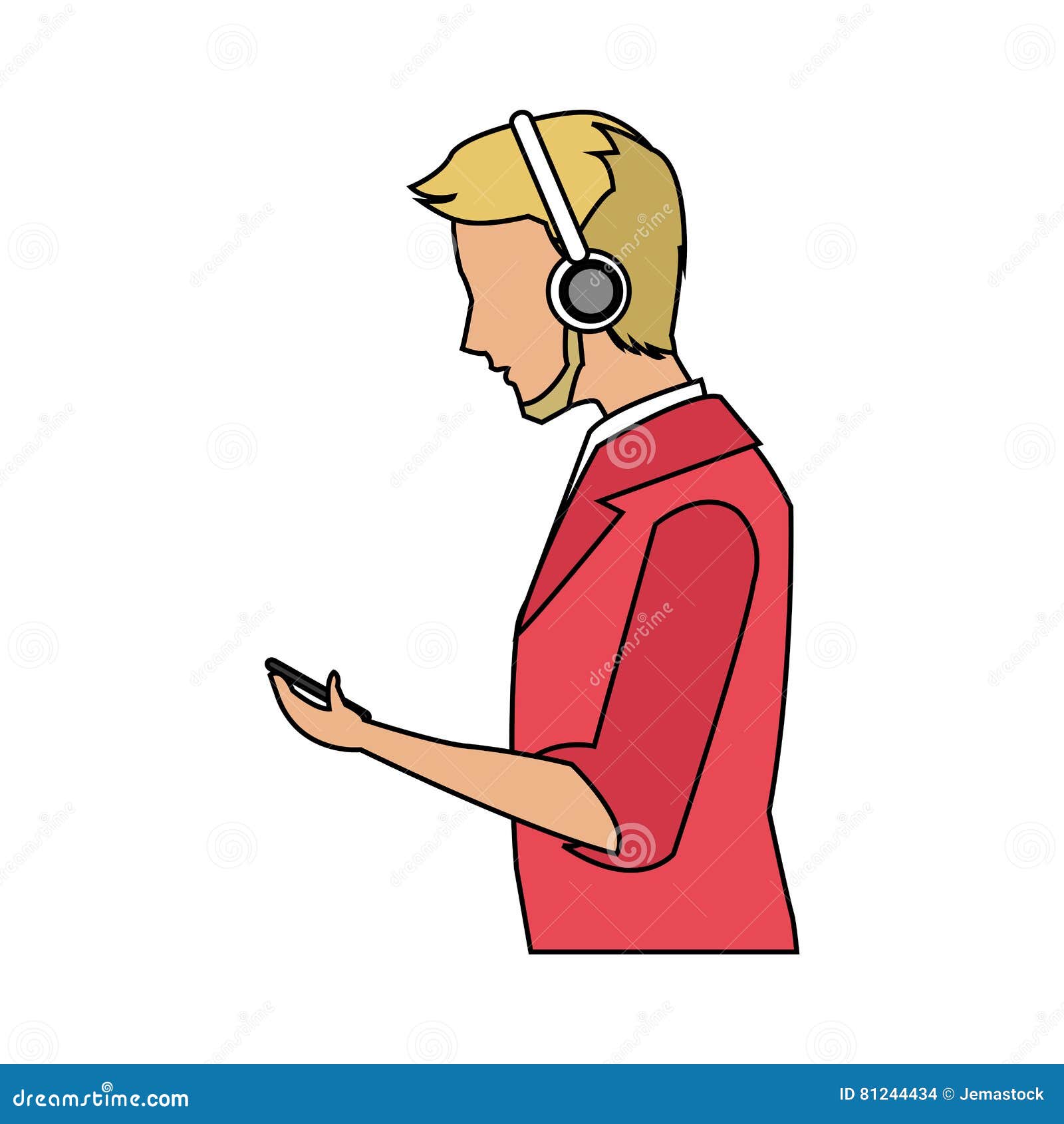 Isolated Avatar with Device Design Stock Vector - Illustration of ...