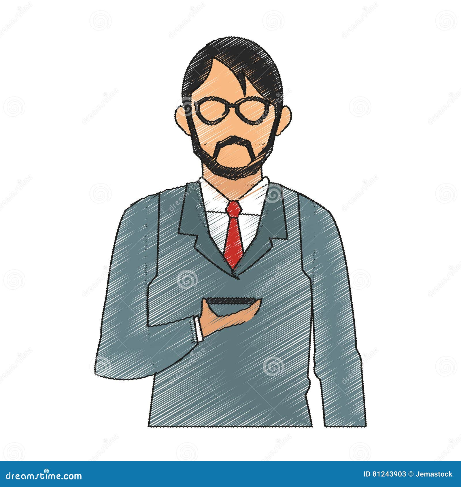 Isolated Avatar with Device Design Stock Vector - Illustration of ...