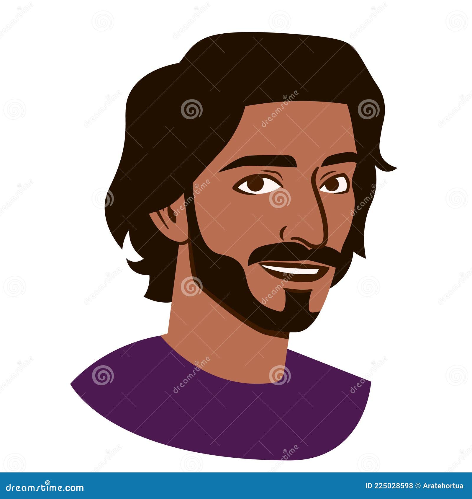 Isolated avatar of a man stock vector. Illustration of head - 225028598