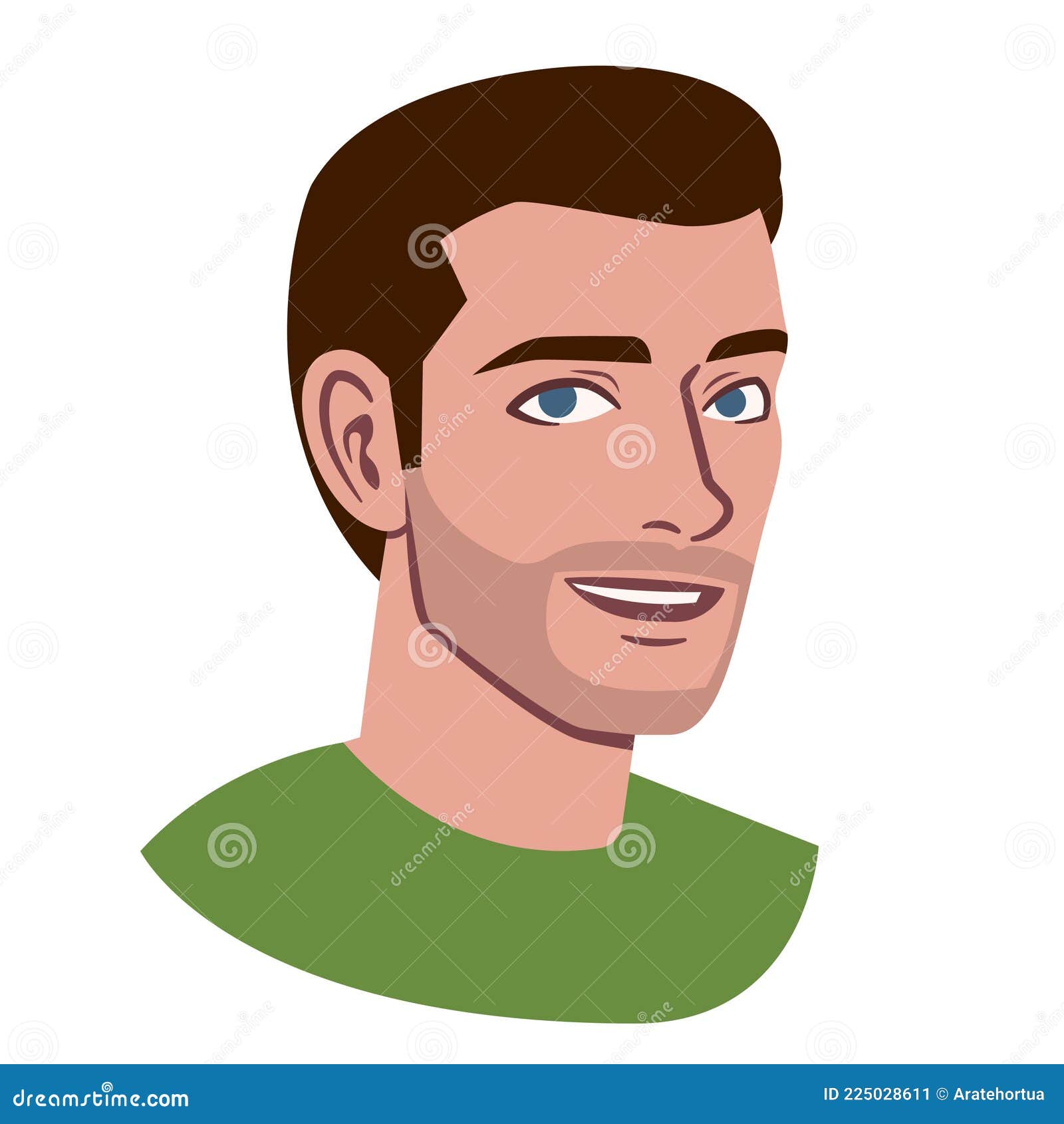 Isolated avatar of a man stock vector. Illustration of user - 225028611