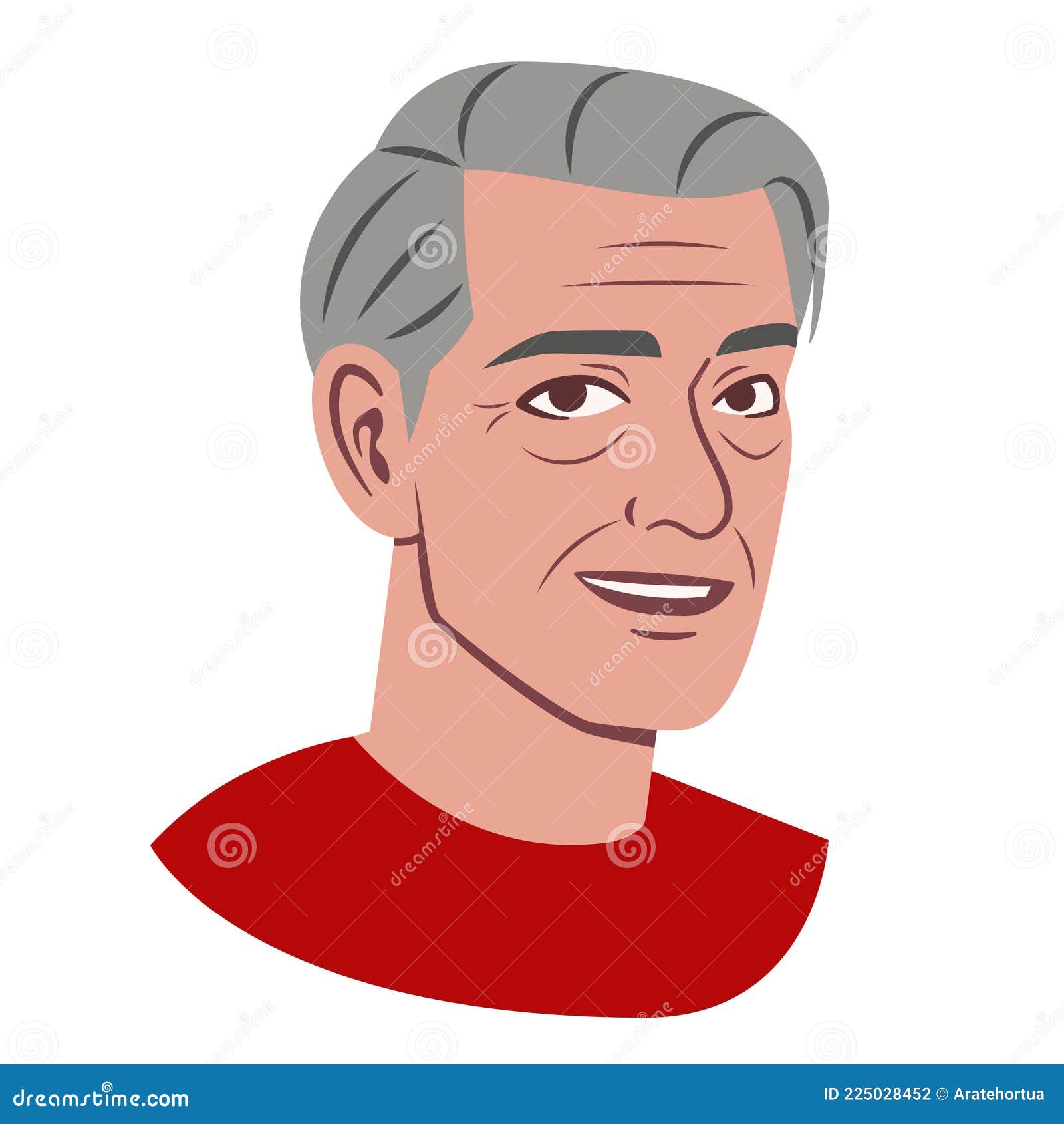 Isolated Avatar of an Old Man Stock Vector - Illustration of face, user ...