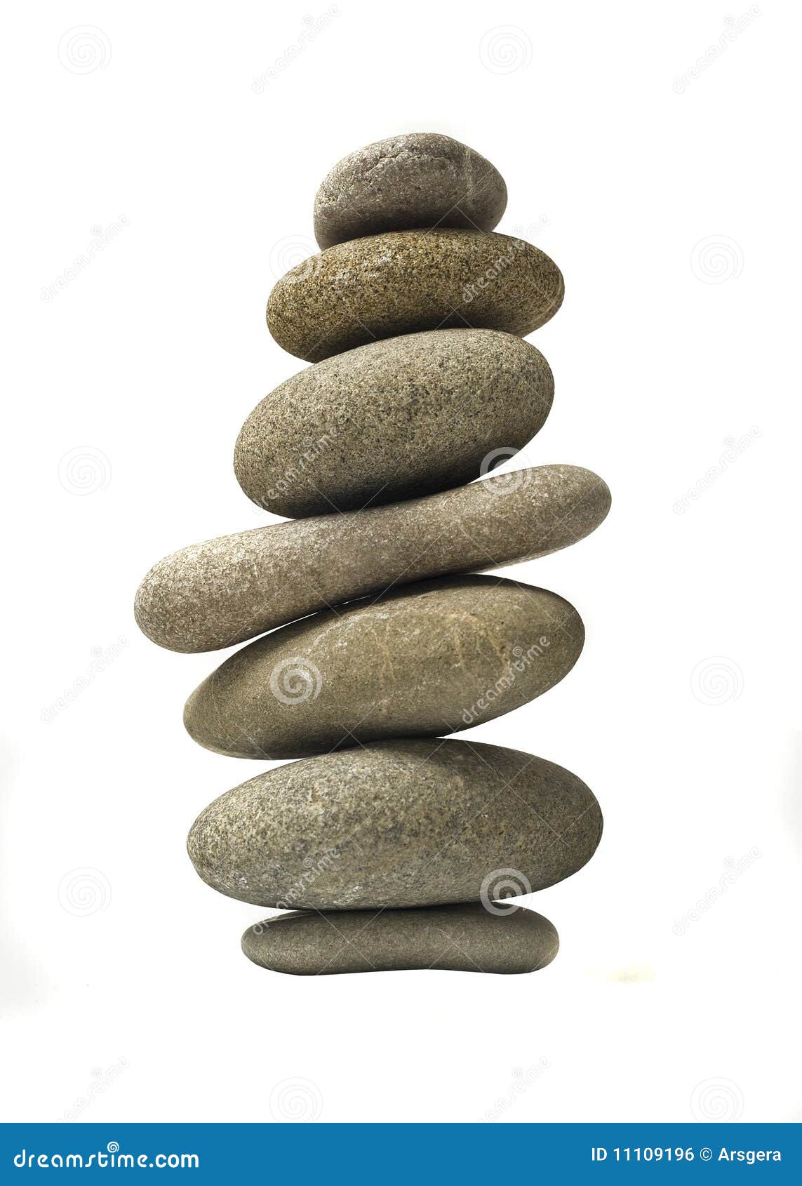 Isolated Balanced Stone Stack or Tower Stock Photo - Image of oriental ...